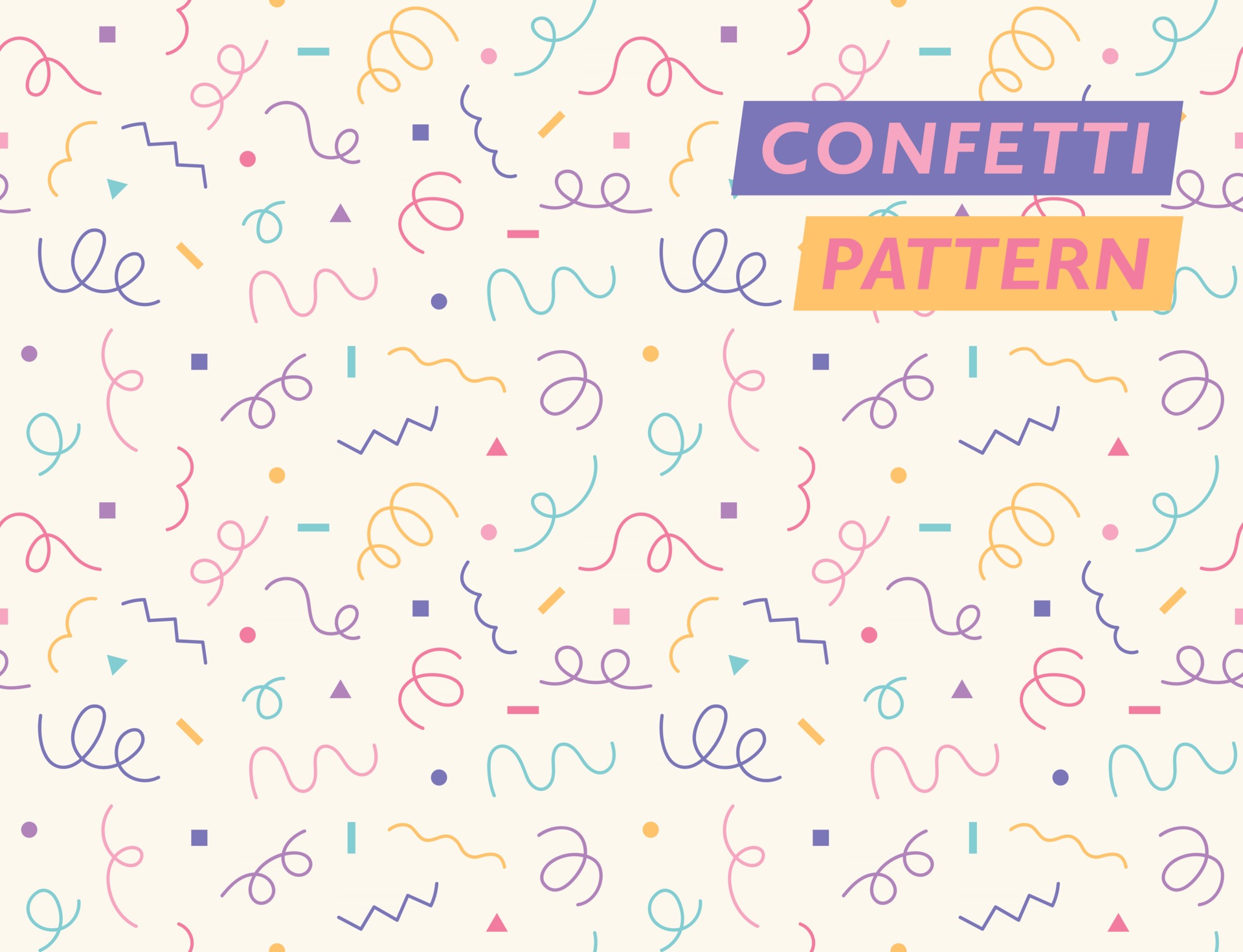 Hand-drawn squiggly line pattern. Simple pattern design template ...