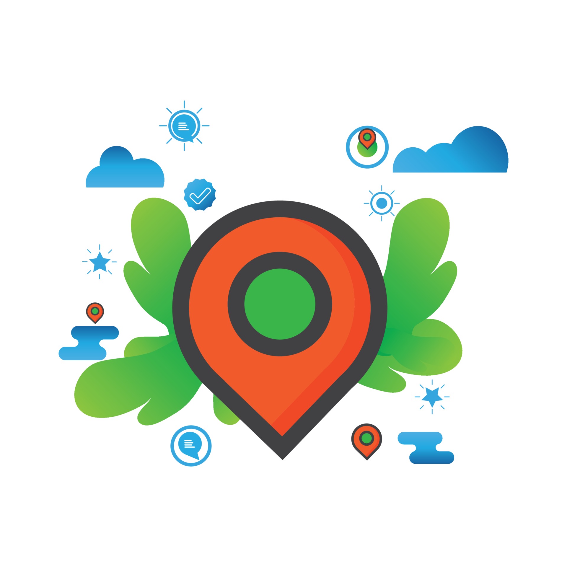 location illustration. Flat vector icon. 3020981 Vector Art at Vecteezy