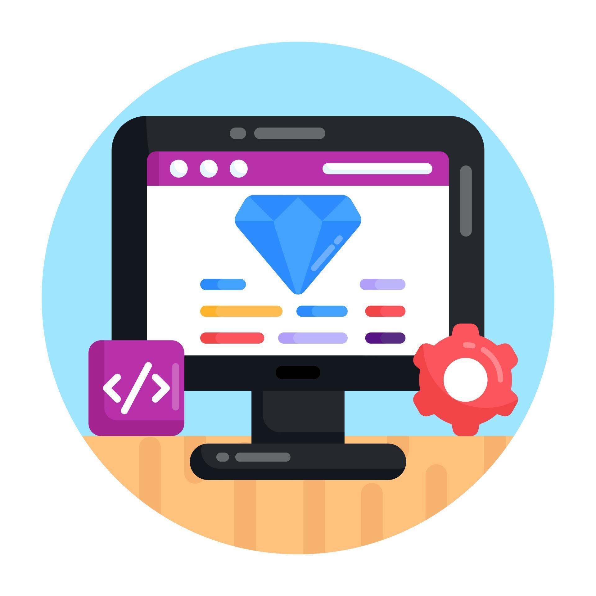 Web Development and Coding 3027845 Vector Art at Vecteezy