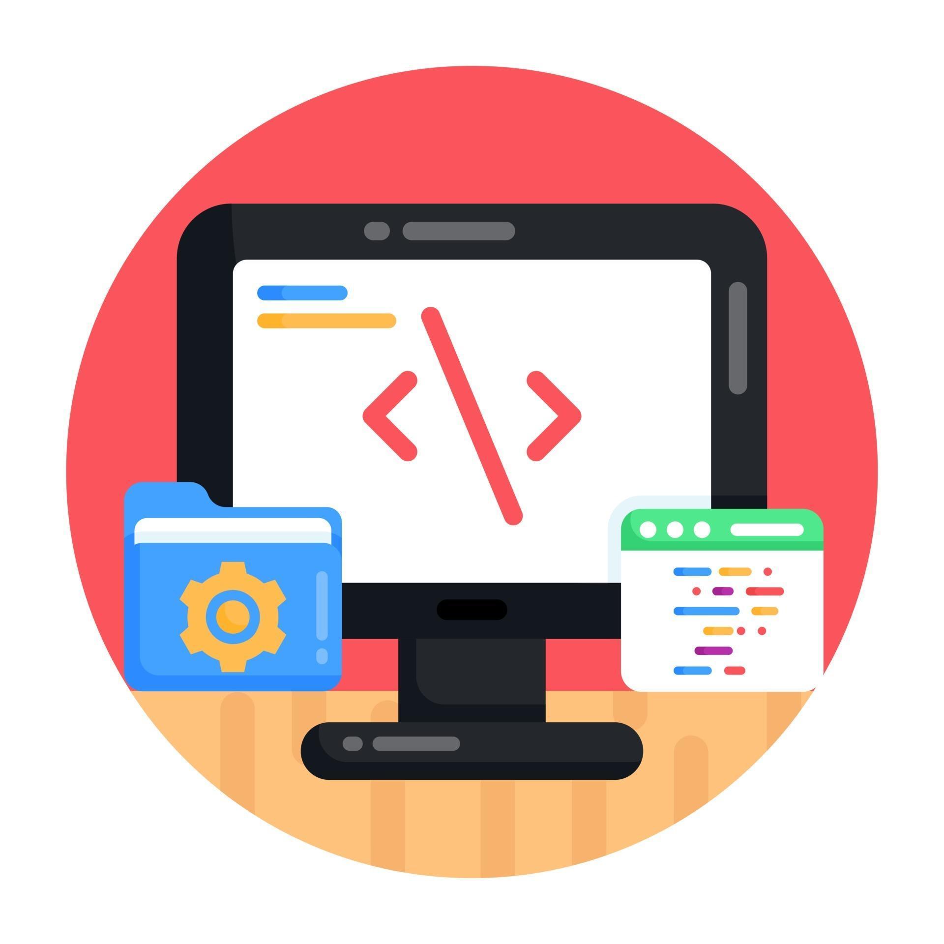 Web Development and Coding 3027879 Vector Art at Vecteezy