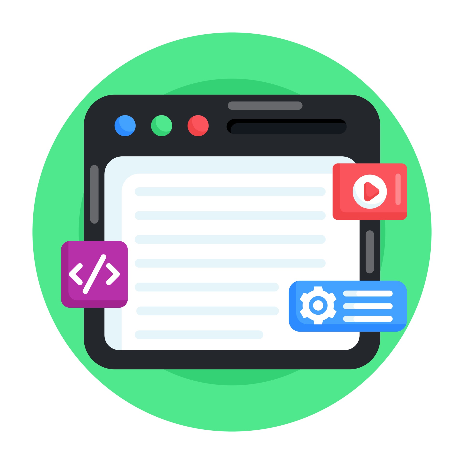 Web Development and Coding 3027896 Vector Art at Vecteezy