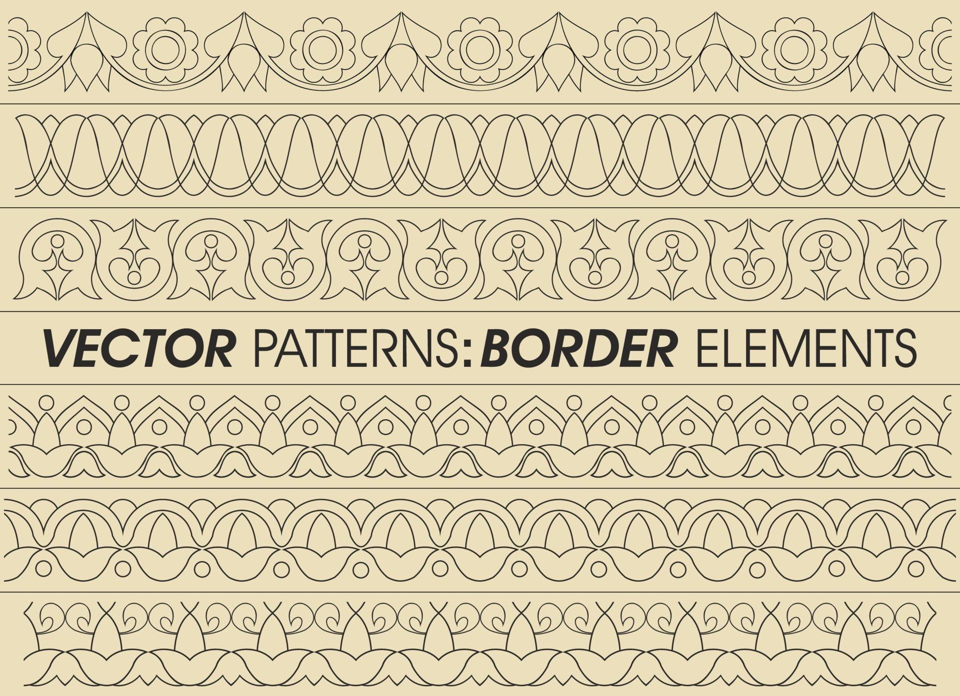 Vector Border Patterns Design 3040841 Vector Art at Vecteezy