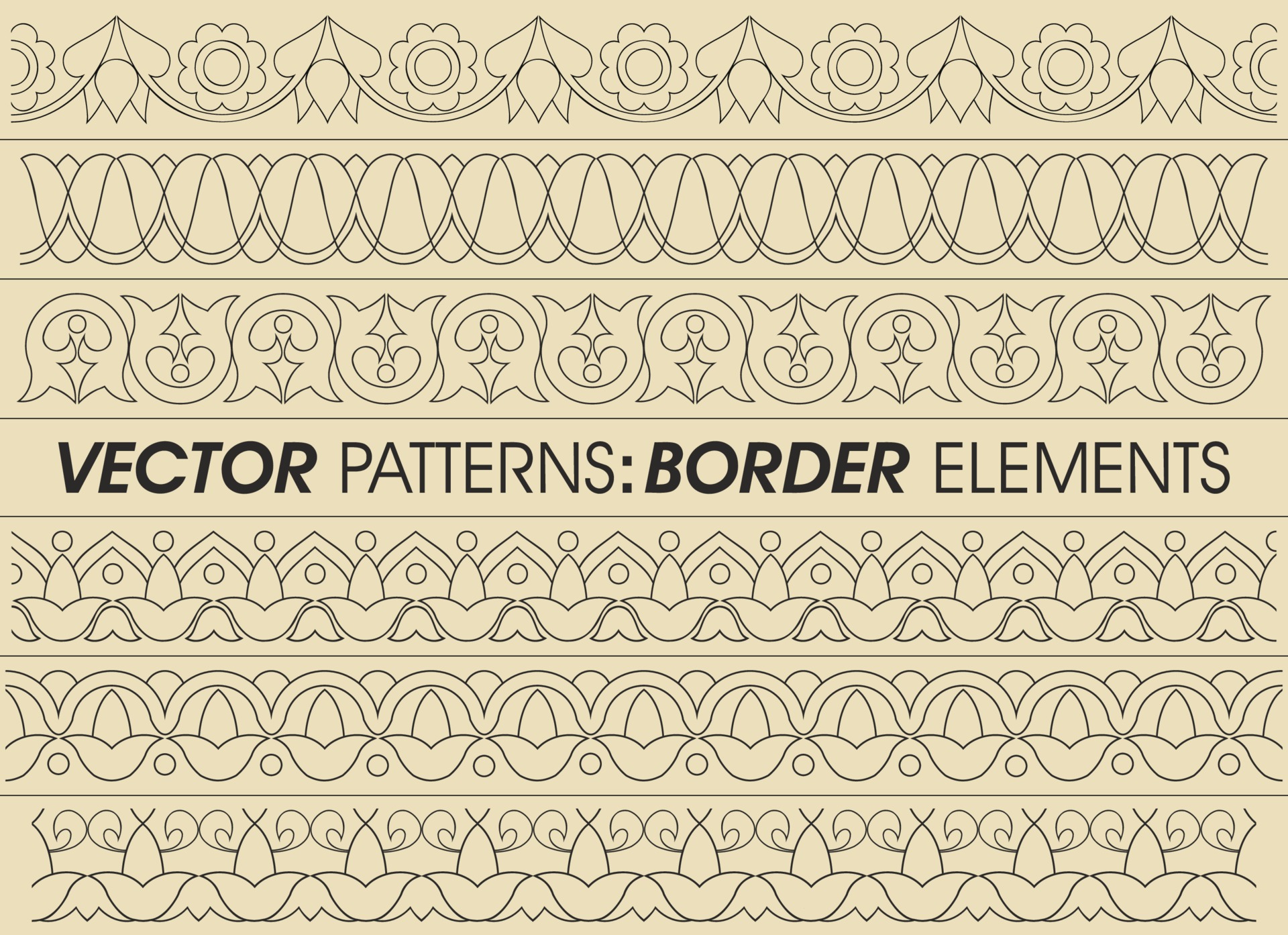 Vector Border Patterns Design 3040841 Vector Art at Vecteezy