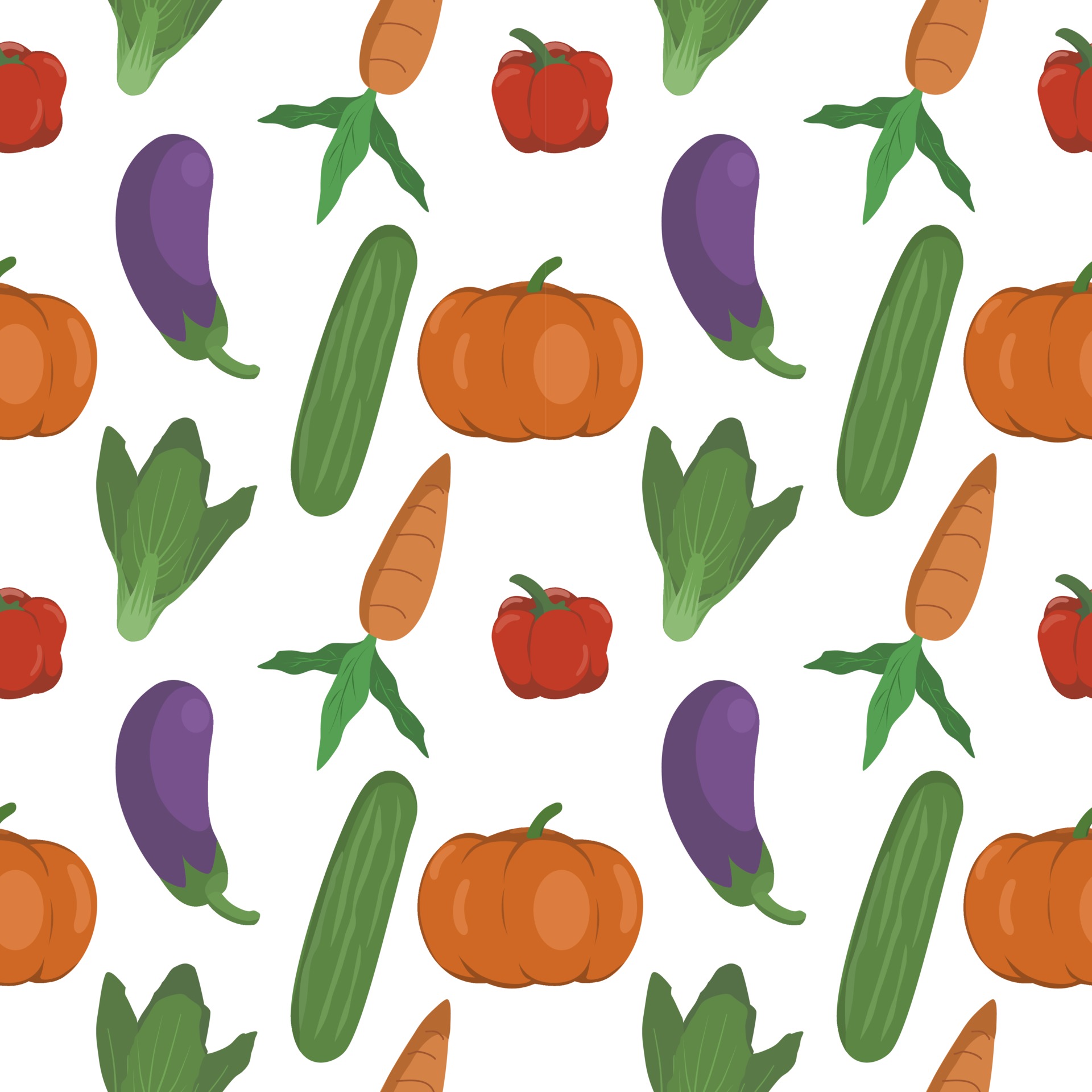 Seamless Pattern of Vegetables Free Vector 3042121 Vector Art at Vecteezy
