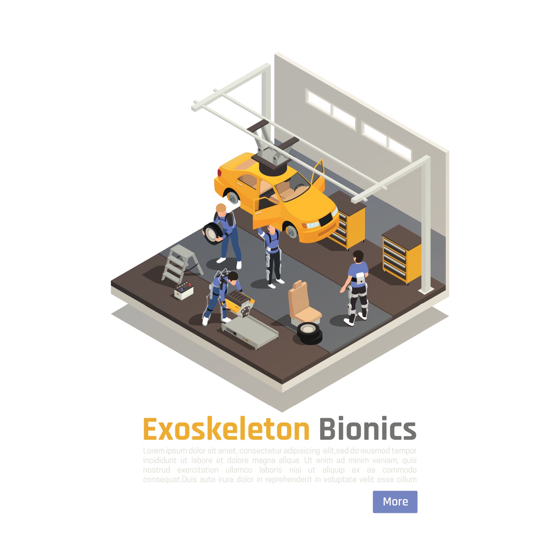 Modern Workshop Isometric Composition Vector Illustration 3044029 ... Modern Workshop Isometric Composition Vector Illustration 3044029 ...