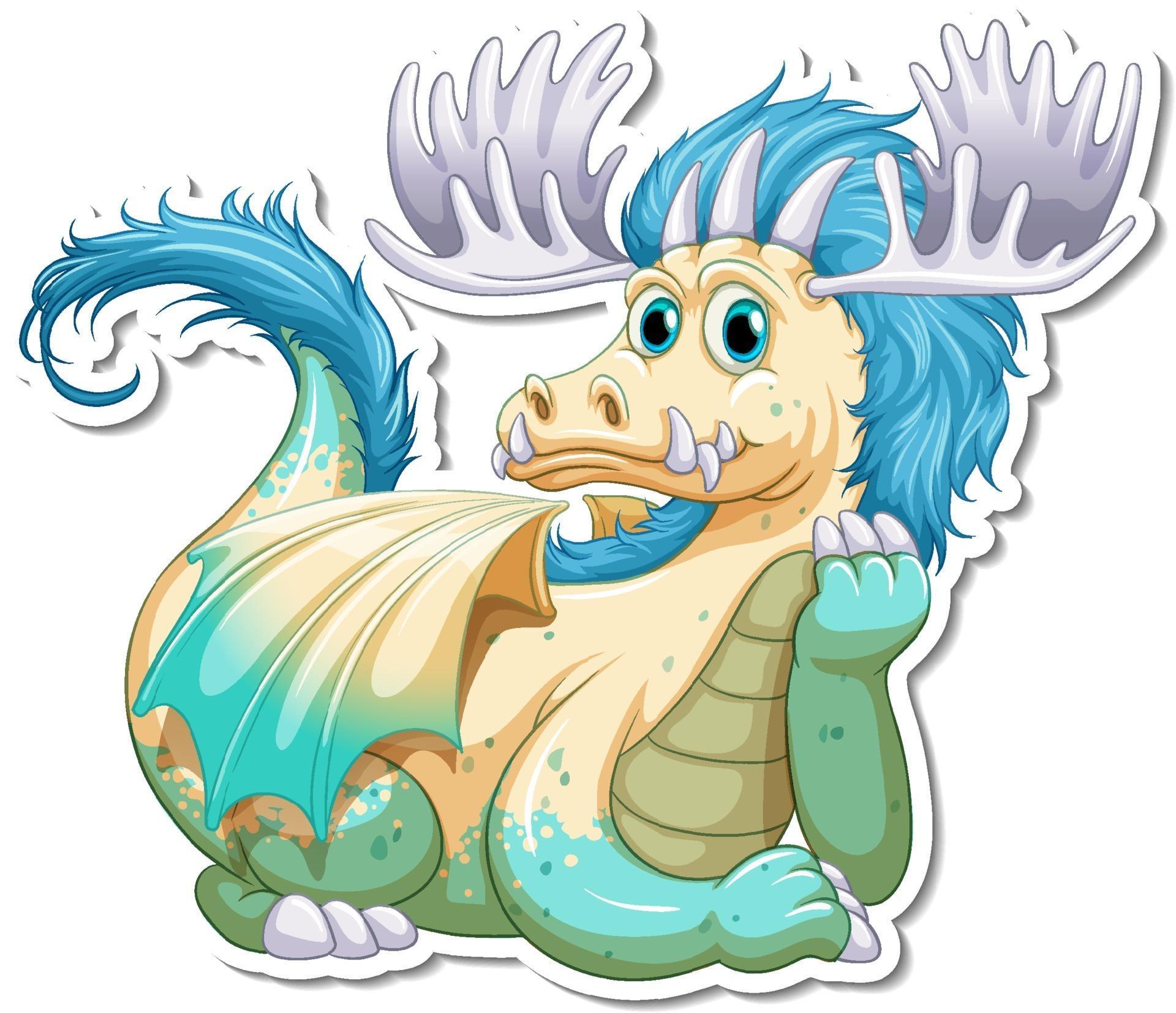 Fantasy Dragon cartoon character sticker 3046124 Vector Art at Vecteezy Fantasy Dragon cartoon character sticker 3046124 Vector Art at Vecteezy