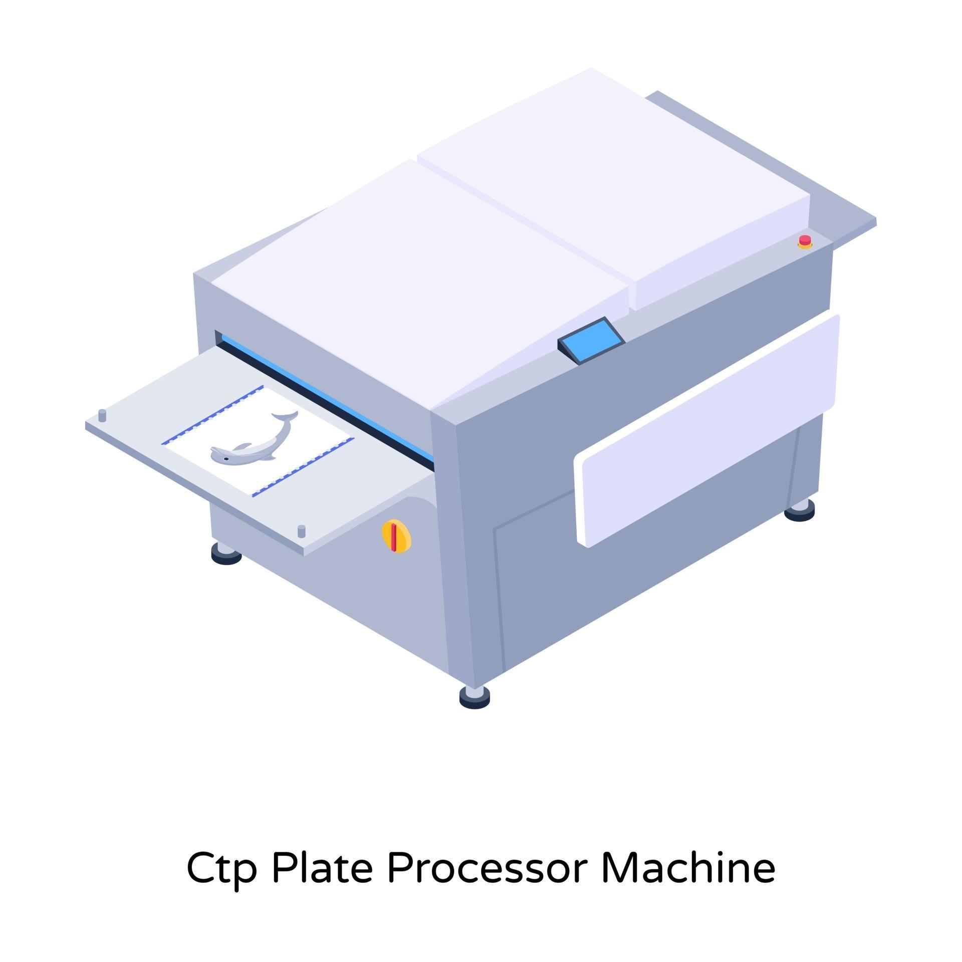 Ctp Plate Processor Machine 3058708 Vector Art at Vecteezy