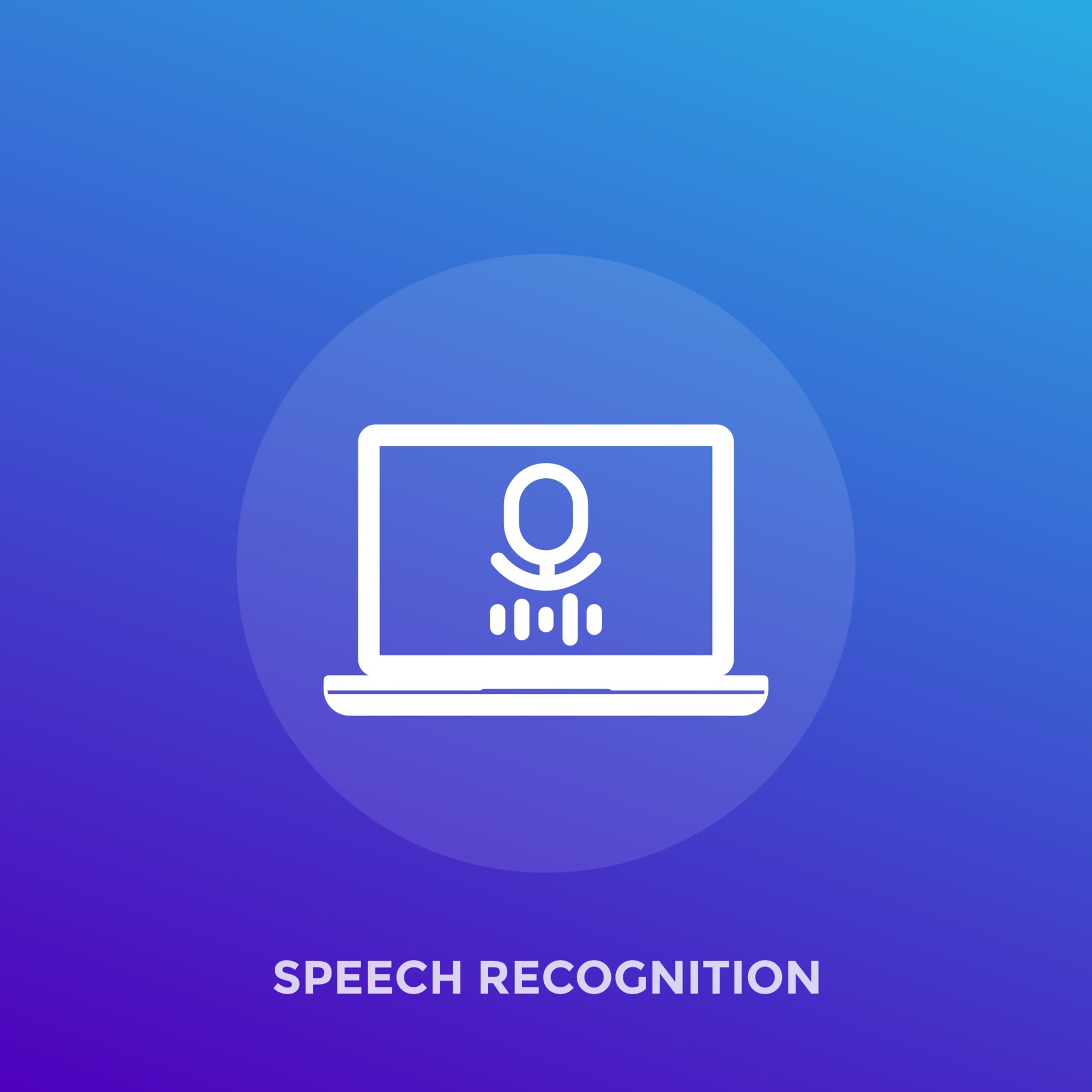 Speech Recognition Vector Icon With Computer 3062539 Vector Art At Vecteezy