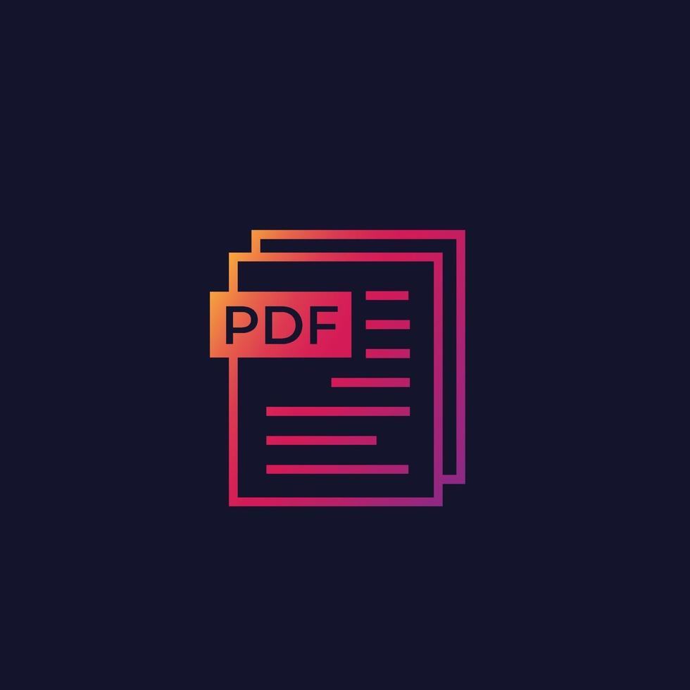 PDF document icon for web and apps 3062610 Vector Art at Vecteezy