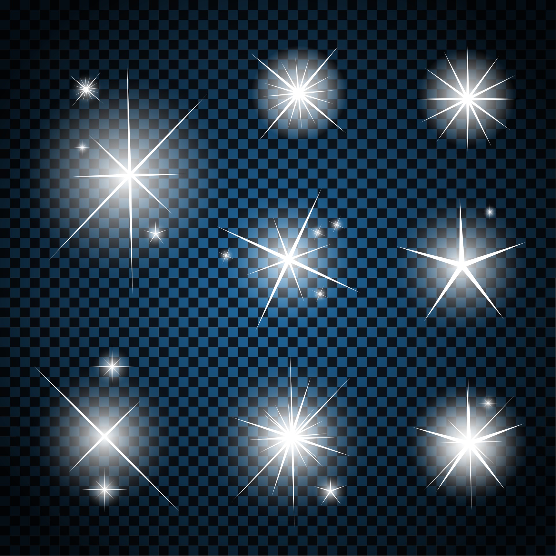 Set of Glowing Light Stars with Sparkles Vector Illustration 3064825 Vector Art at Vecteezy