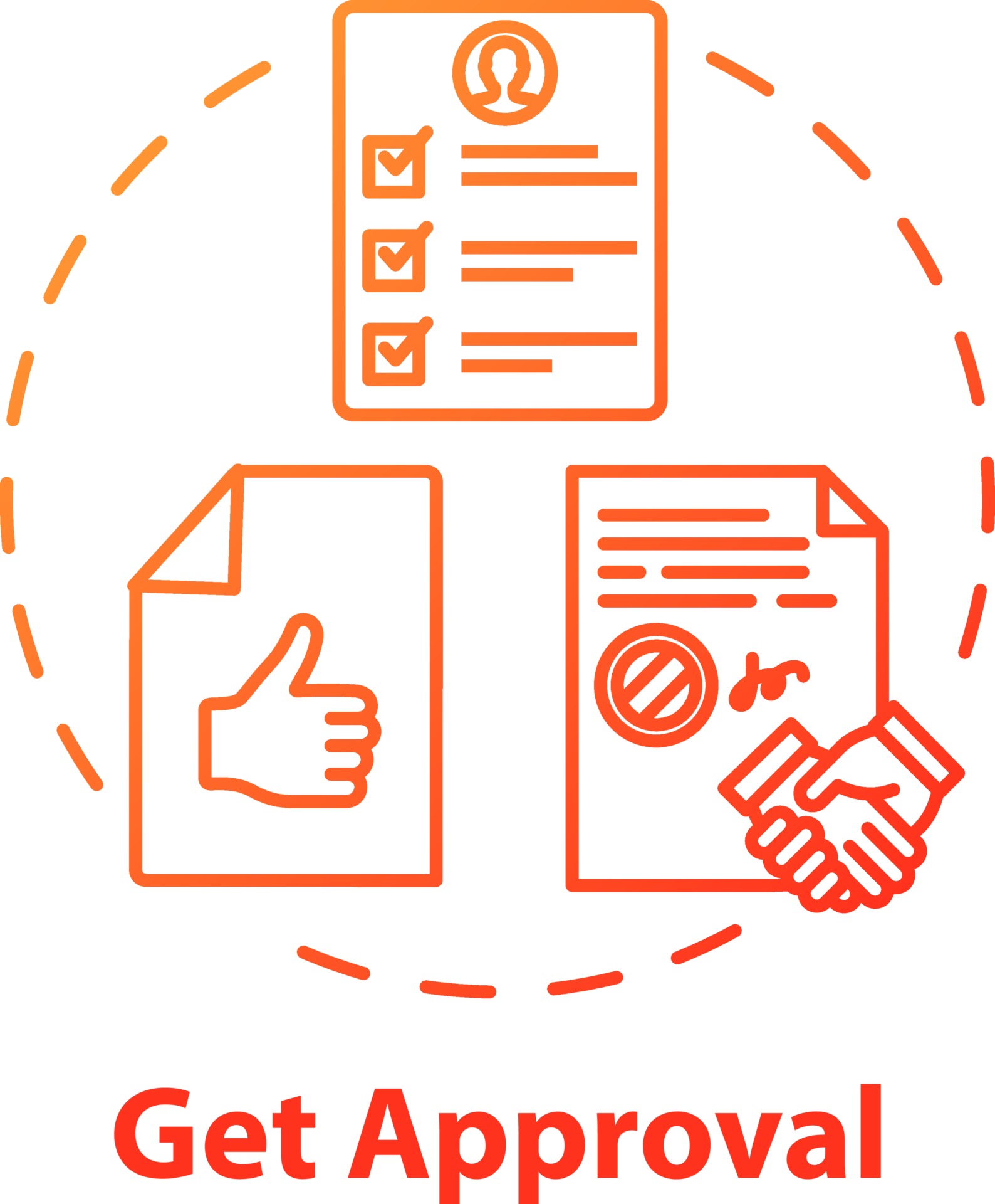 Get approval concept icon 3065507 Vector Art at Vecteezy Get approval concept icon 3065507 Vector Art at Vecteezy