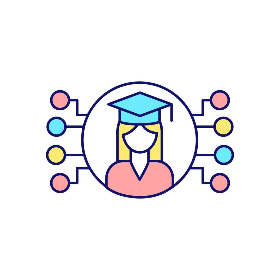 Choosing study field for college RGB color icon 3074012 Vector Art at ...