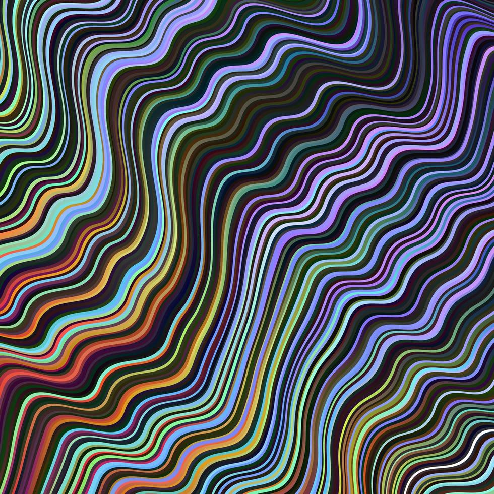 Dark Multicolor Vector Backdrop With Bent Lines 3074787 Vector Art At Vecteezy
