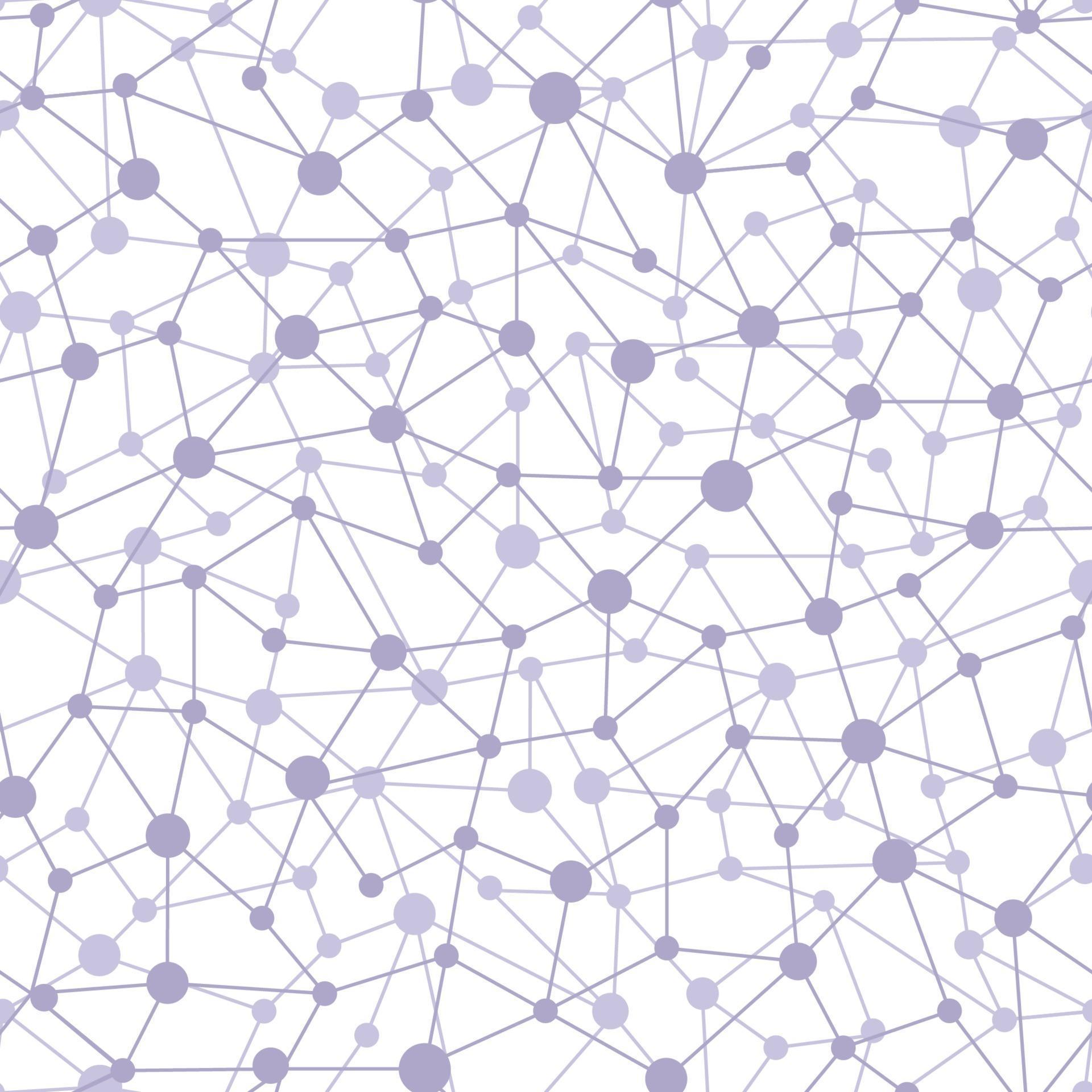 Neural Network Of Nodes And Connections Seamless Pattern 3076918 Vector