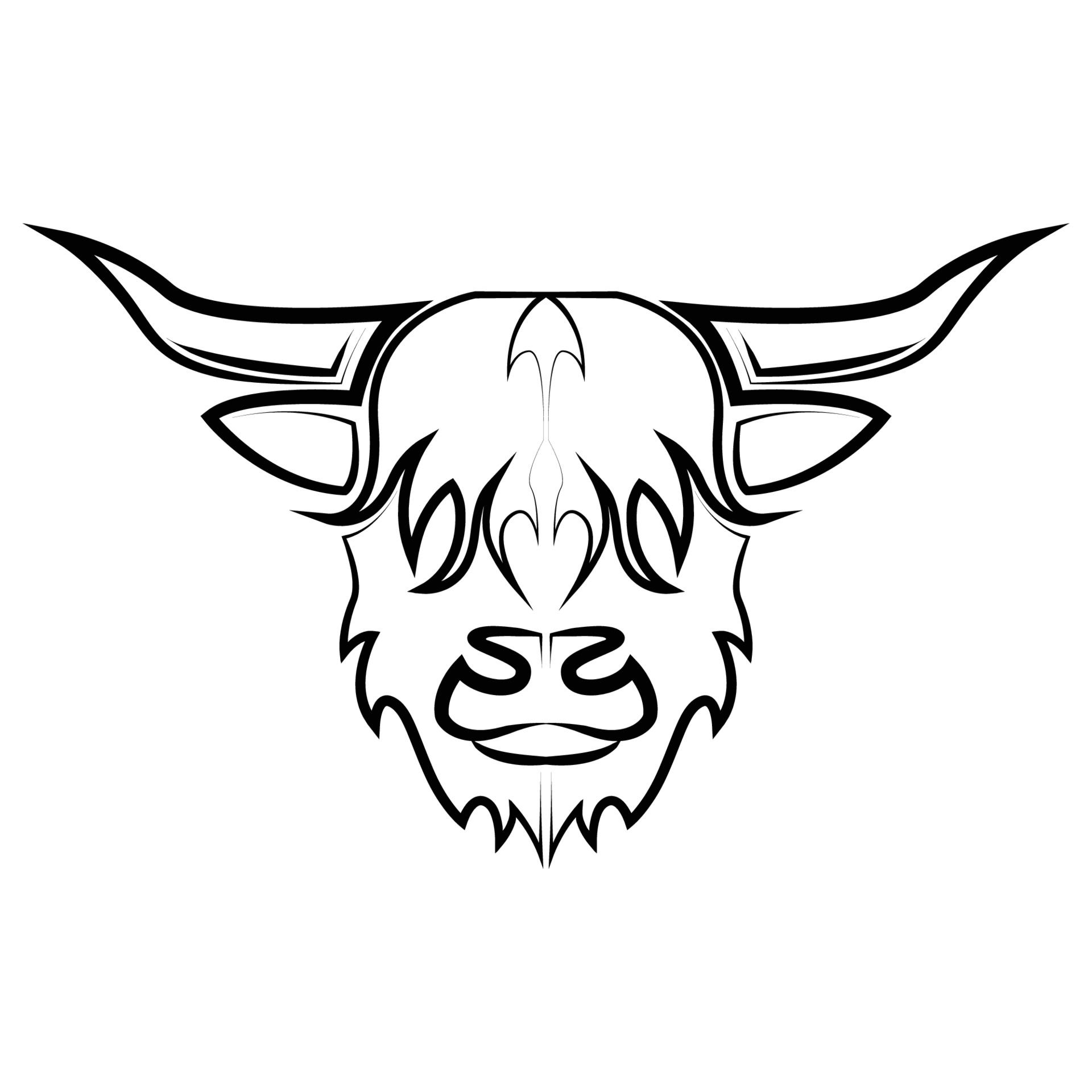 Highland Cow Vector Art Icons And Graphics For Free Download