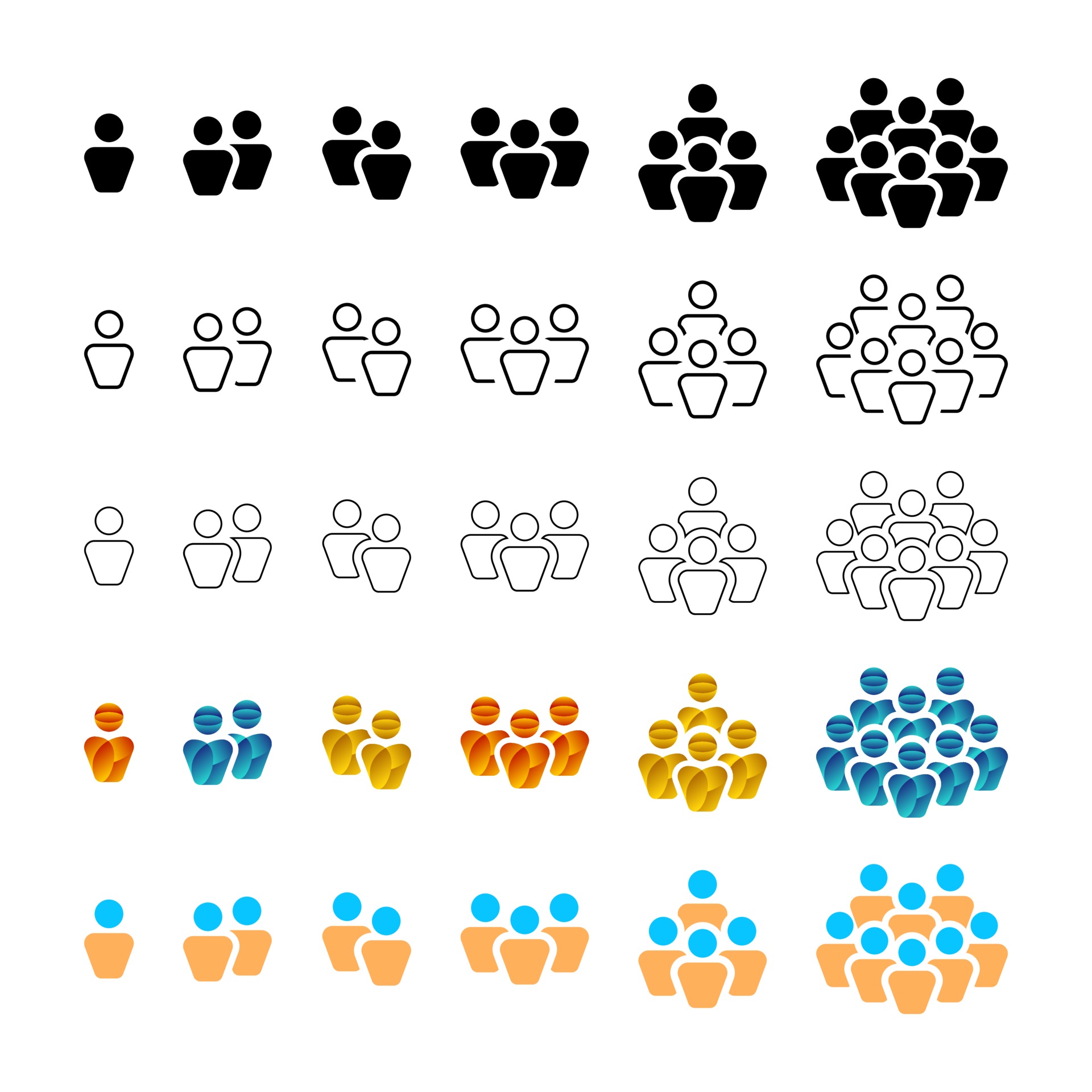 Grouping people vector icon set 3089975 Vector Art at Vecteezy Grouping people vector icon set 3089975 Vector Art at Vecteezy