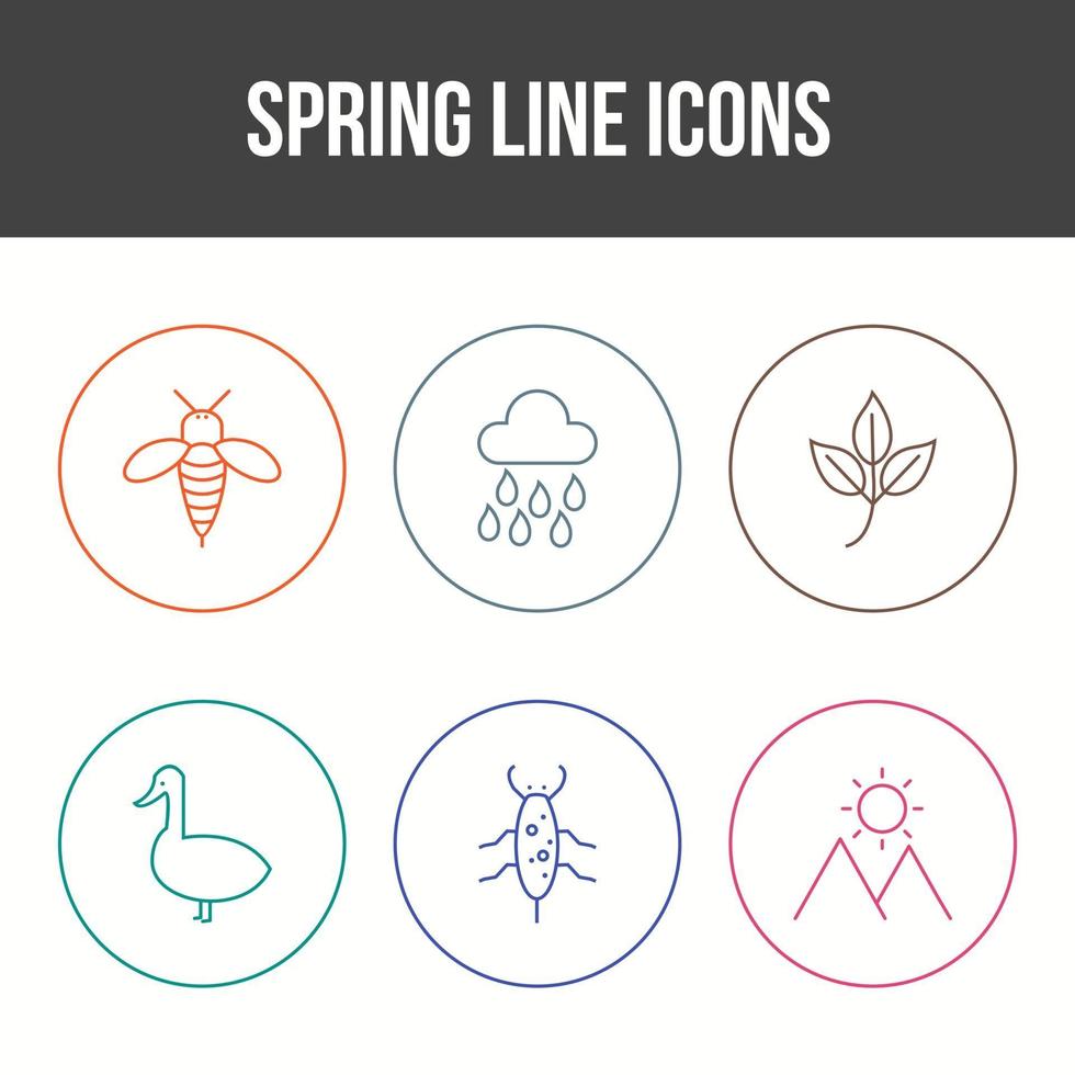 Unique Spring Vector Icon Set 3092992 Vector Art at Vecteezy