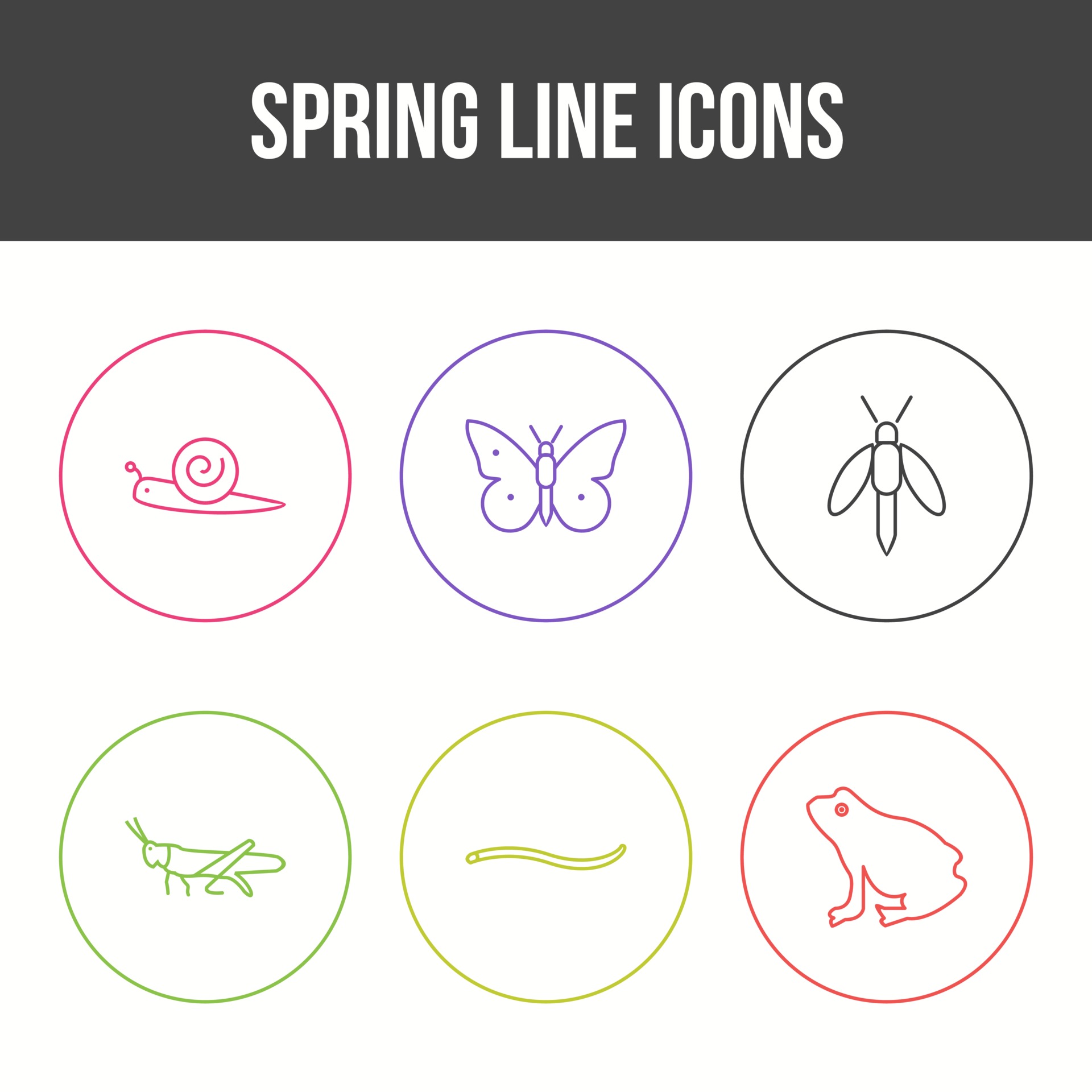 Unique Spring Vector Icon Set 3093077 Vector Art at Vecteezy
