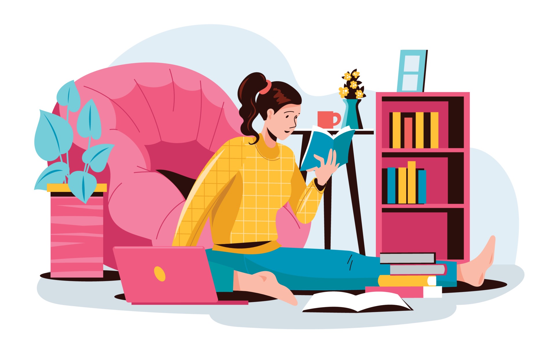 Cartoon Little Girl Studying Stock Vector Illustratio - vrogue.co Cartoon Little Girl Studying Stock Vector Illustratio - vrogue.co