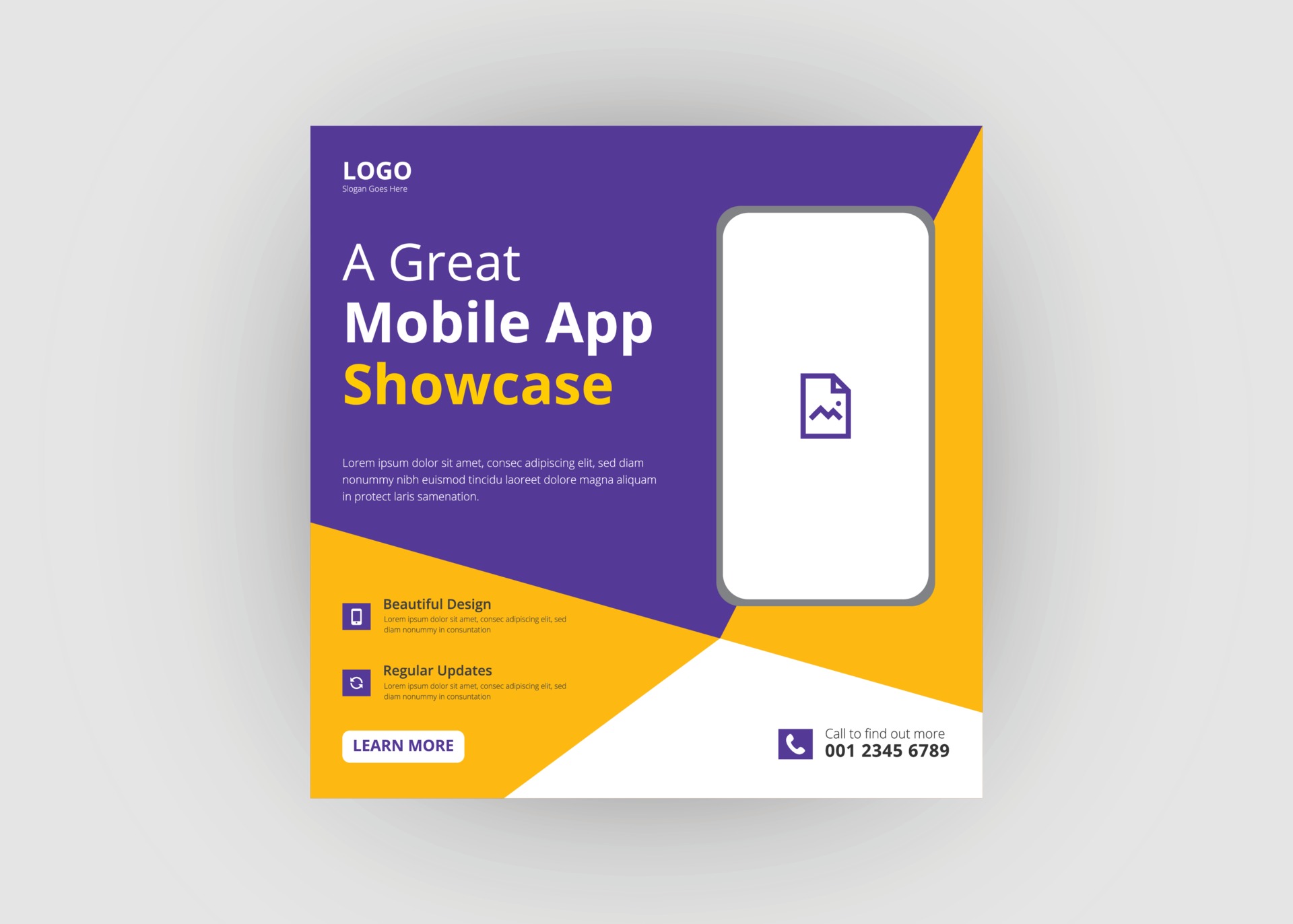 Mobile app promotion social media post template 3102897 Vector Art at ... Mobile app promotion social media post template 3102897 Vector Art at ...