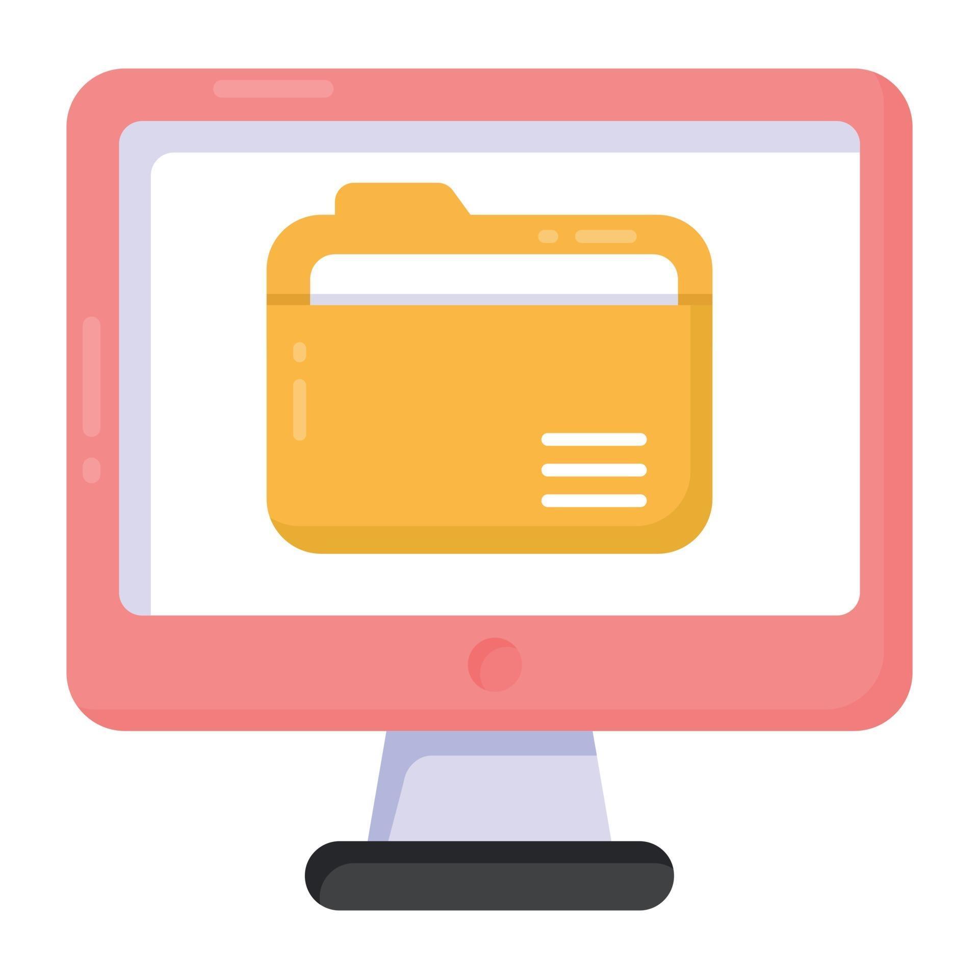 Computer Folder System 3104755 Vector Art at Vecteezy