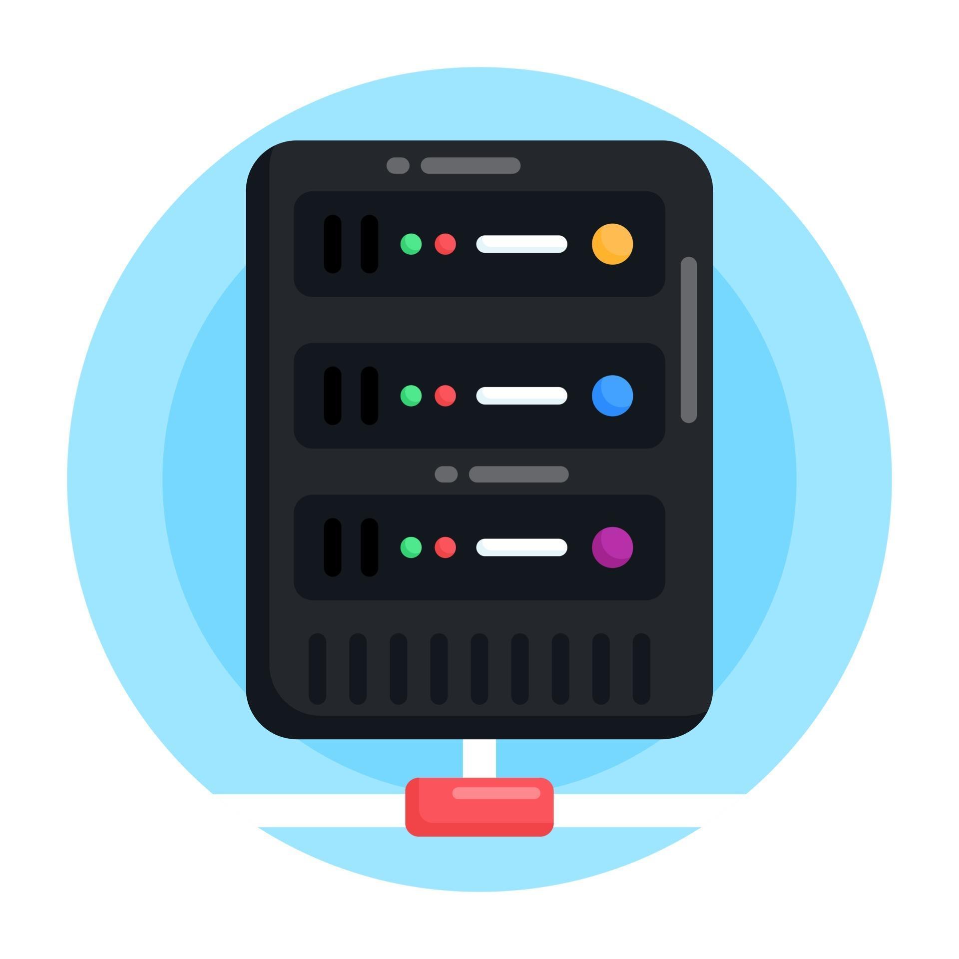 Shared Server Database 3104877 Vector Art at Vecteezy