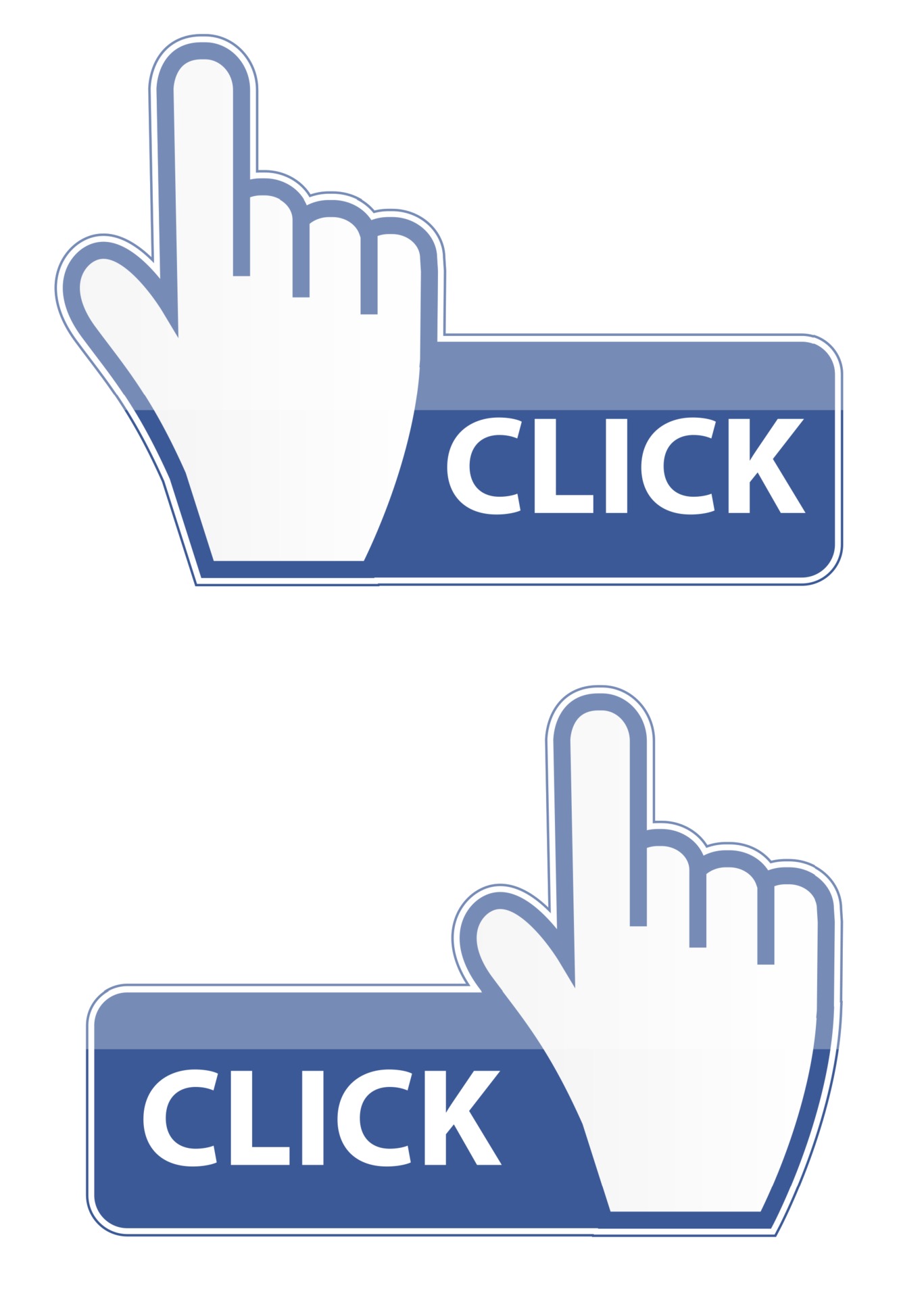 Mouse hand cursor click button vector illustration 3107079 Vector Art ...