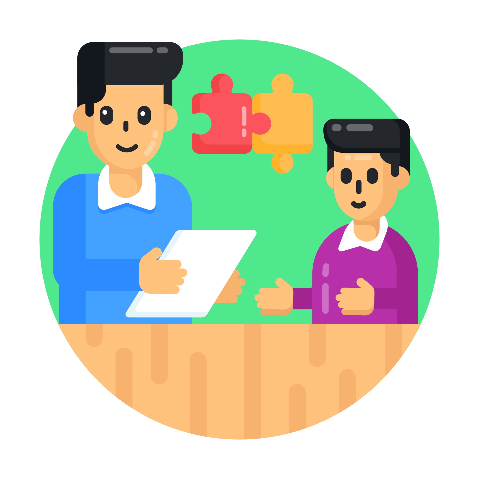 Problem Solving Teamwork 3111342 Vector Art at Vecteezy