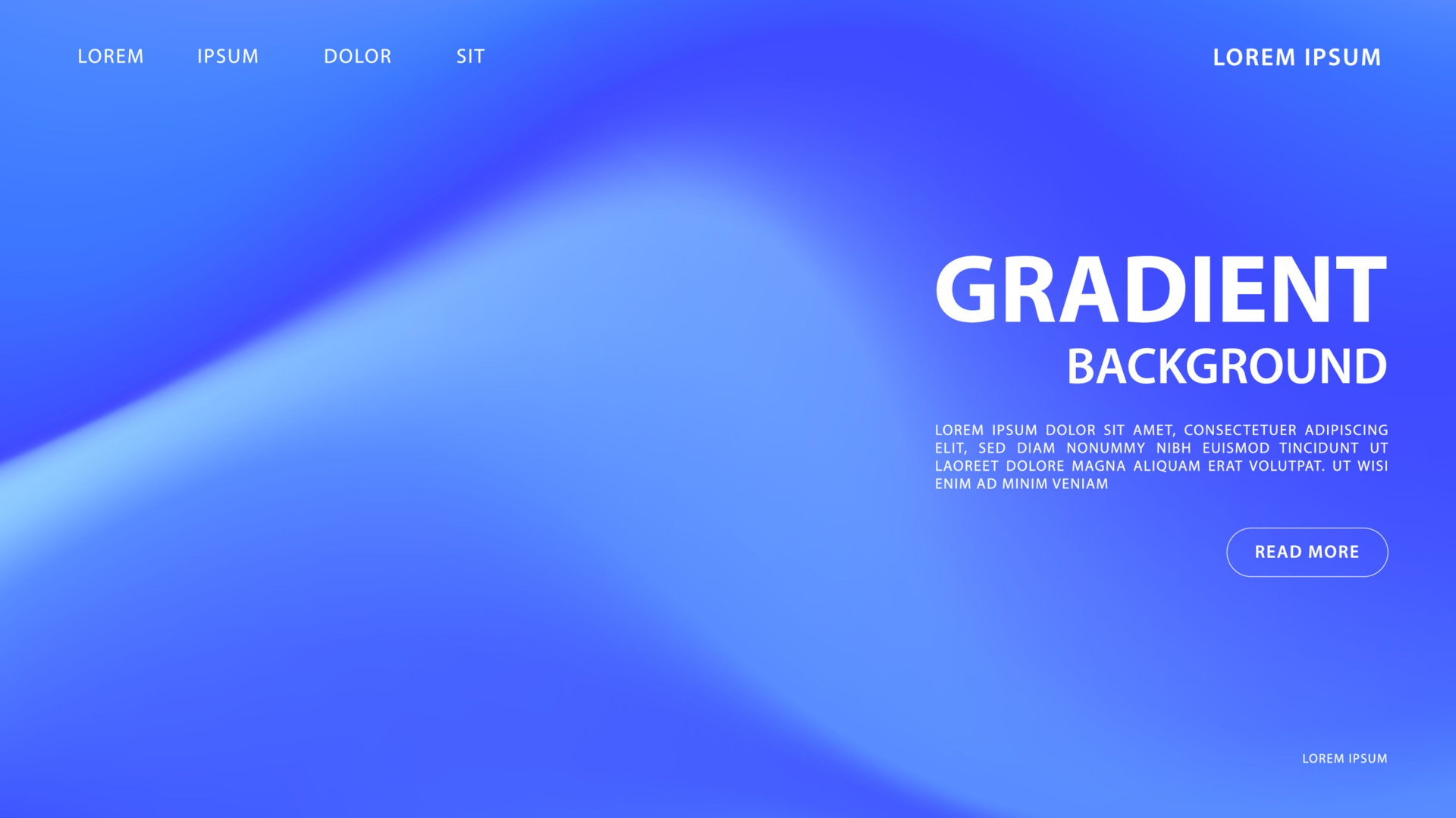 Abstract vibrant gradient background in blue tones. 3111564 Vector Art ...