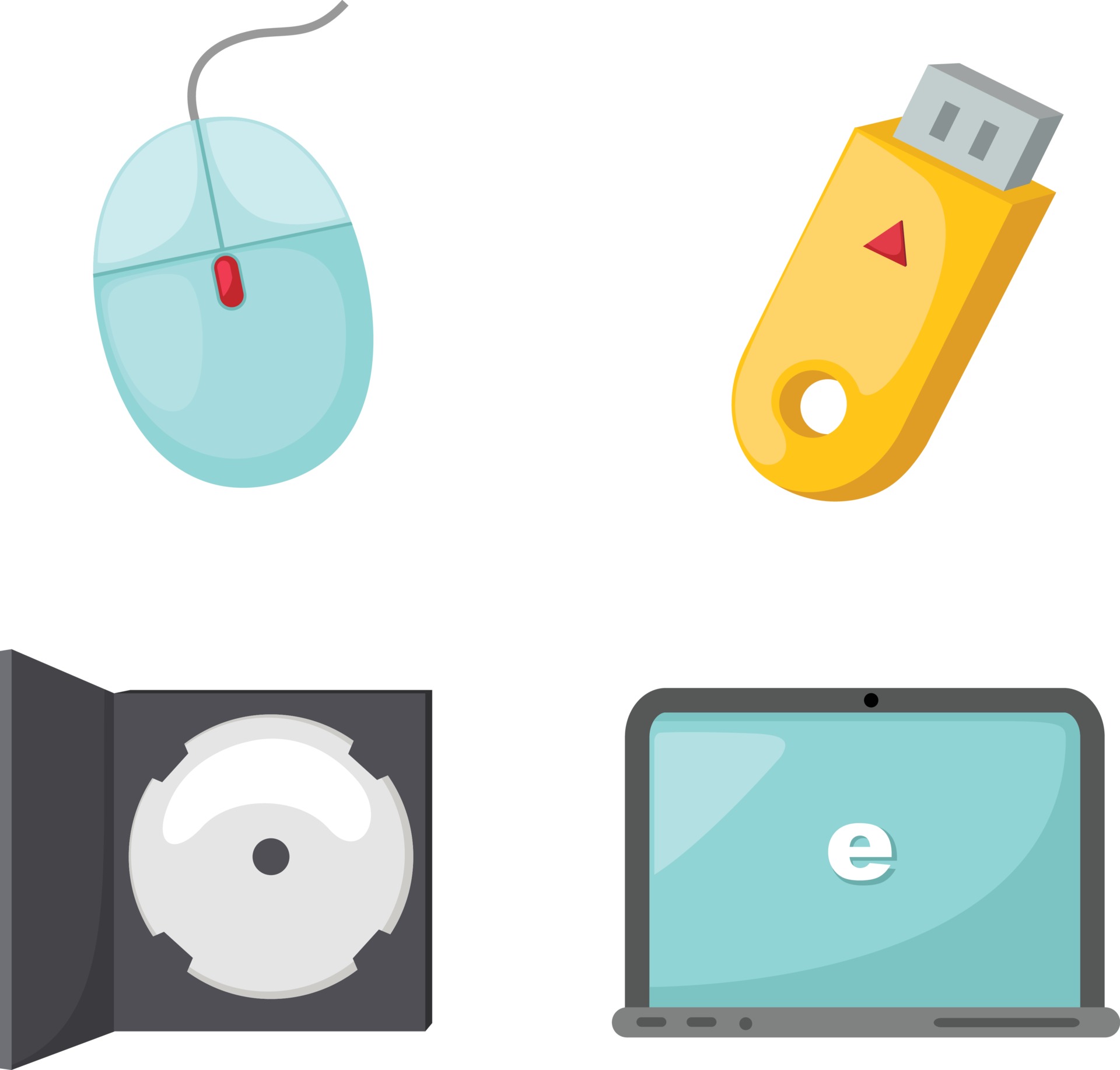 Computer set vector 3116333 Vector Art at Vecteezy