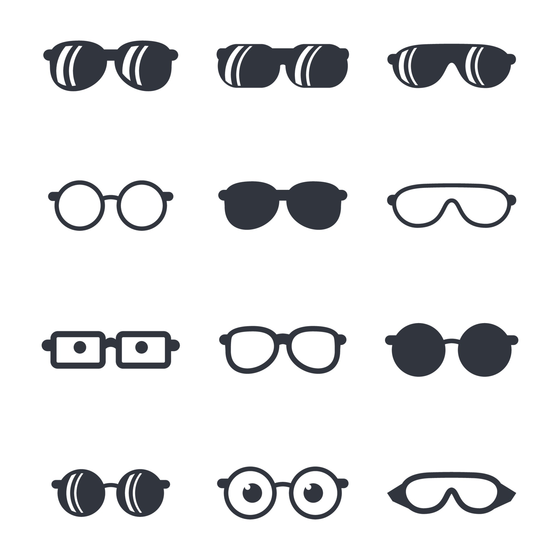 Glasses Logo Images Illustration 3120183 Vector Art At Vecteezy