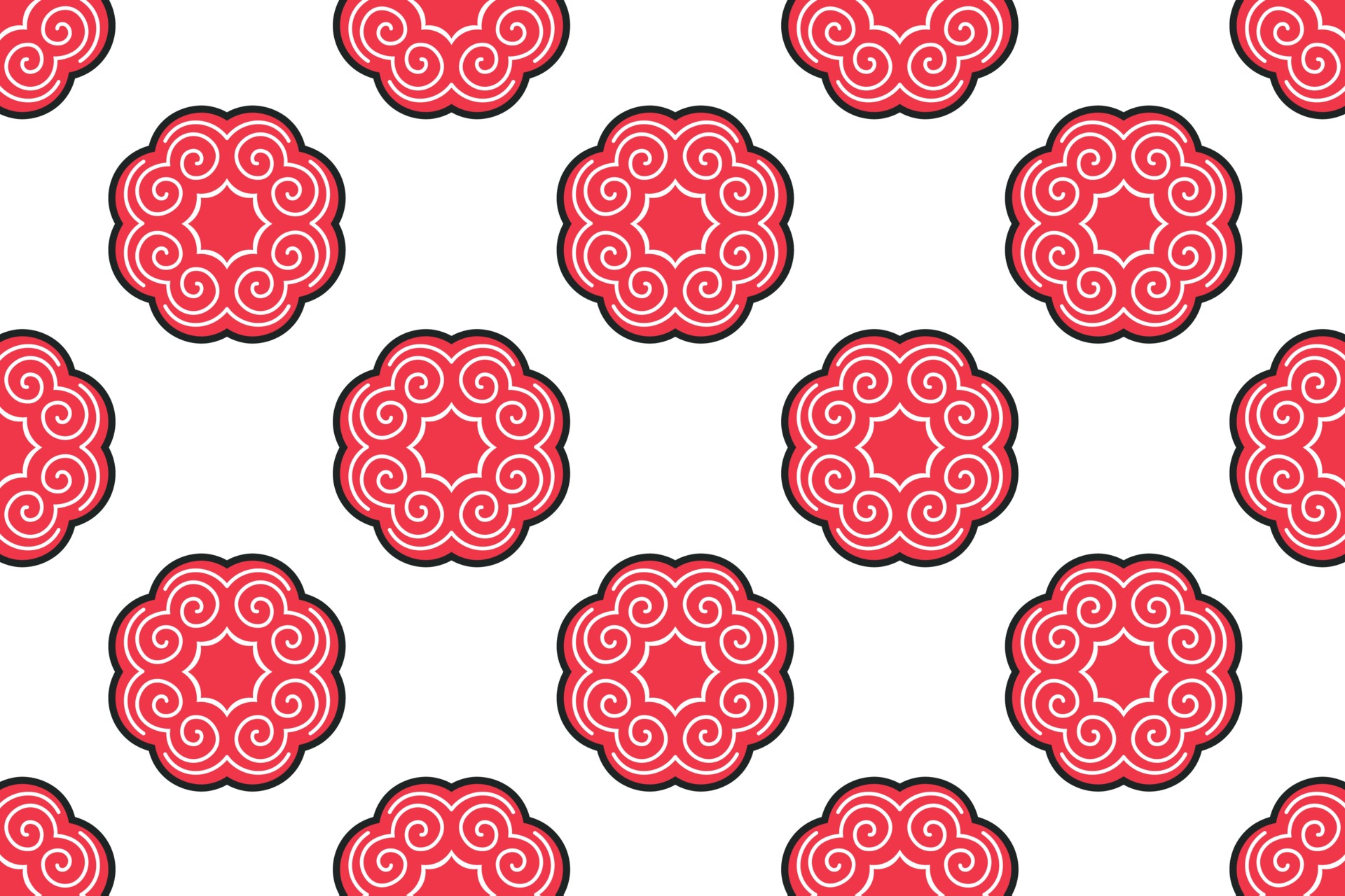Abstract Pattern Circle Stripes Retro Style Vector Illustration 3126741