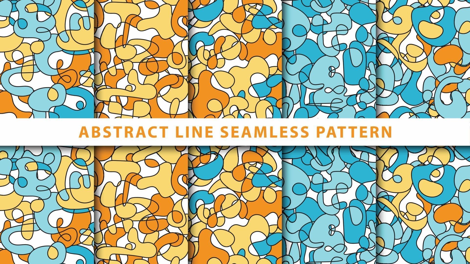 Collection abstract line seamless pattern 3134614 Vector Art at Vecteezy