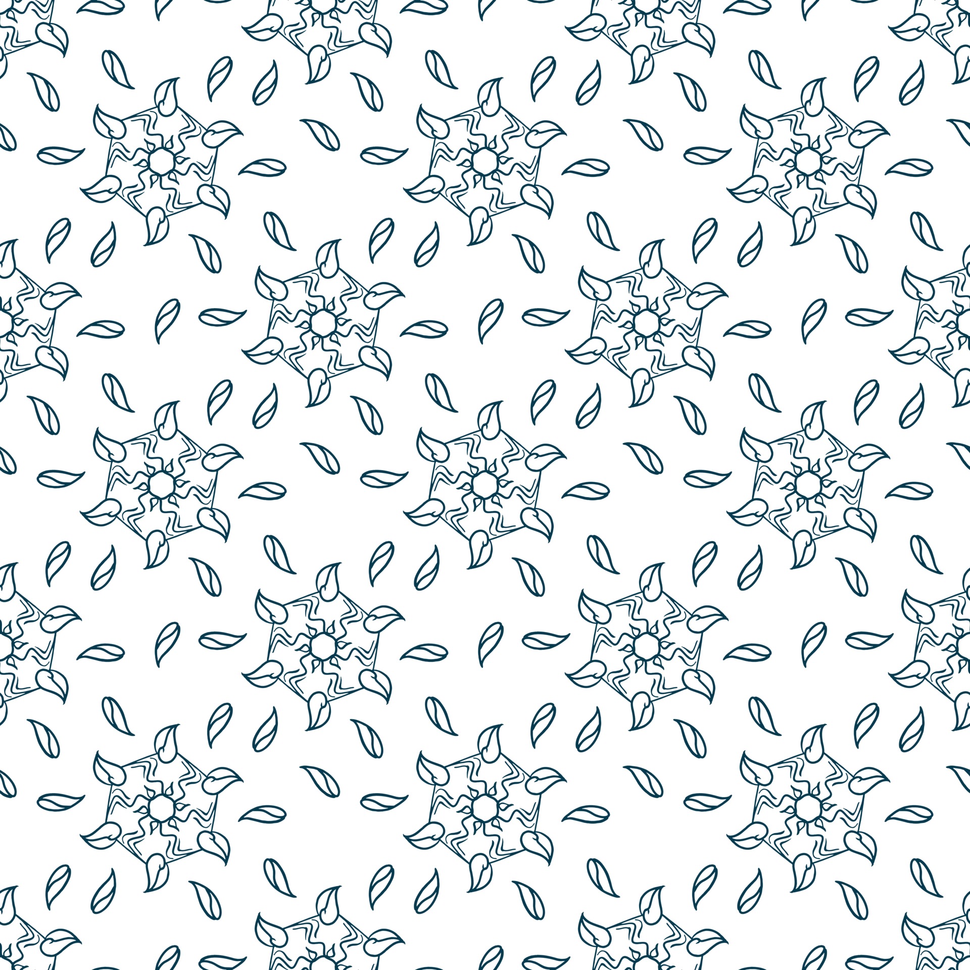 seamless repeat pattern design, Hand-Drawn repeat pattern. 3143091 ...