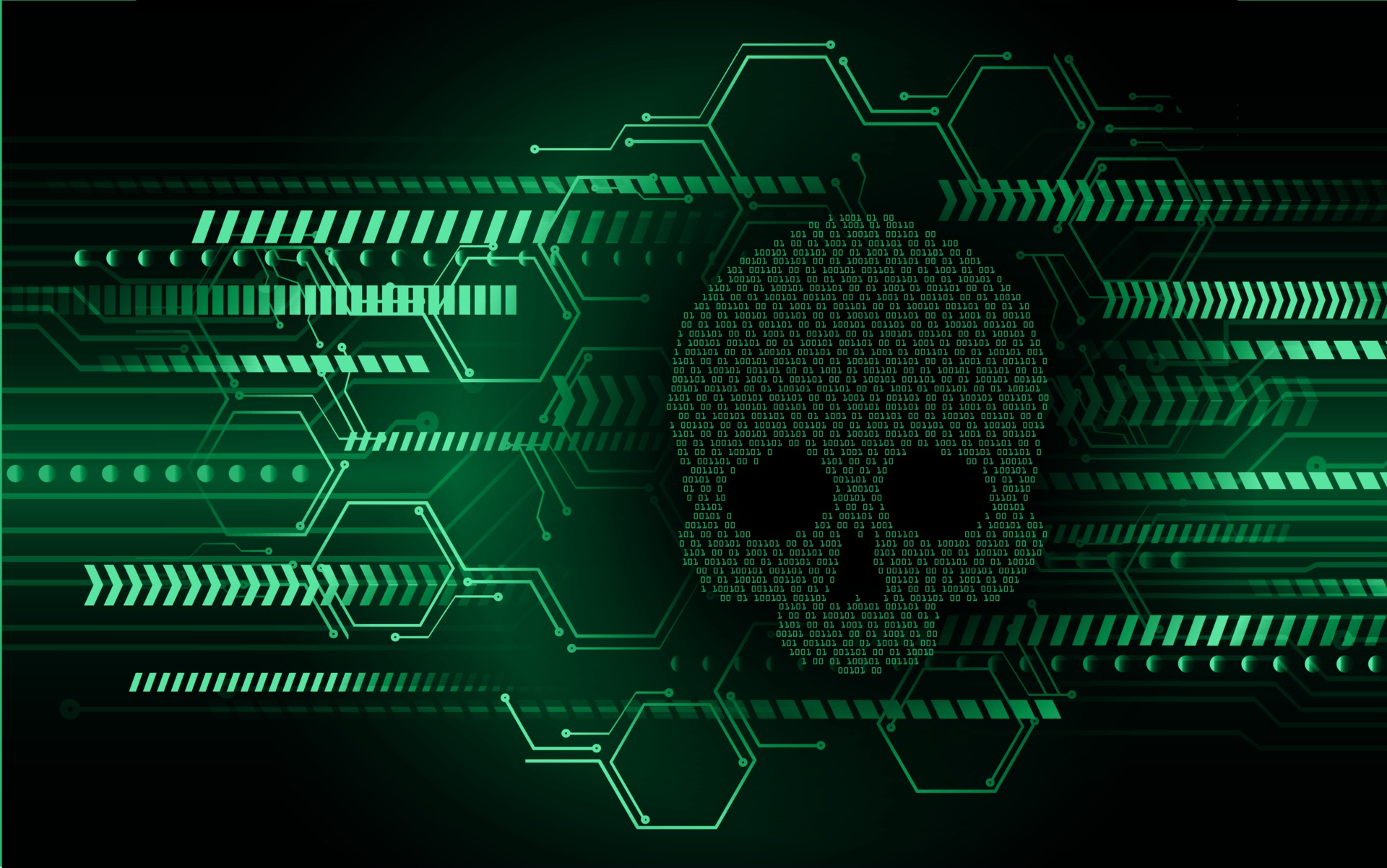 cyber hacker attack background, skull vector 3144054 Vector Art at Vecteezy