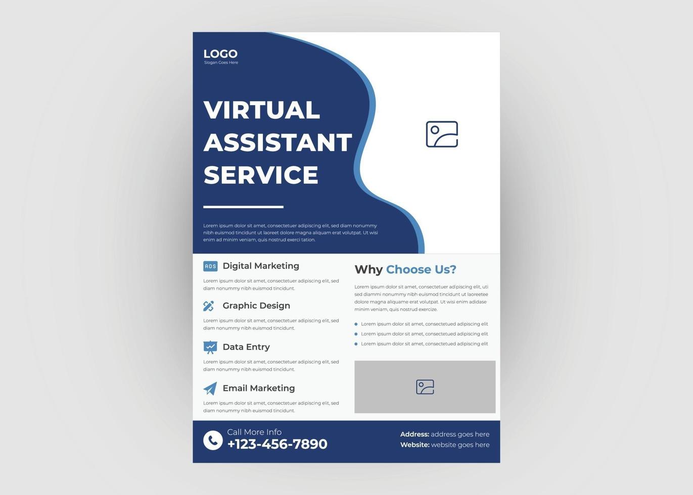 Virtual Assistant Service Flyer Template 3145504 Vector Art At Vecteezy Virtual Assistant Service Flyer Template 3145504 Vector Art At Vecteezy