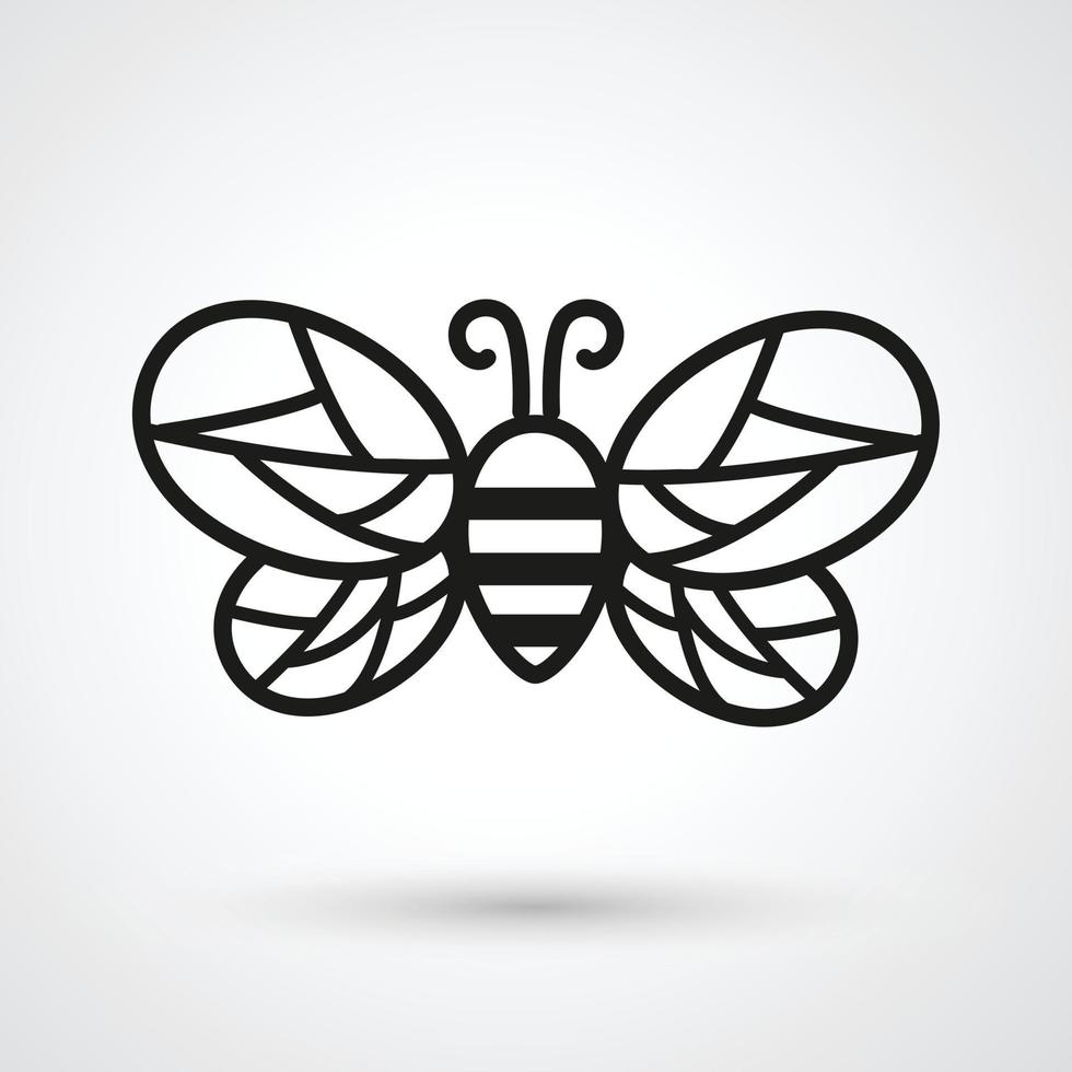 bee icon vector 3147387 Vector Art at Vecteezy