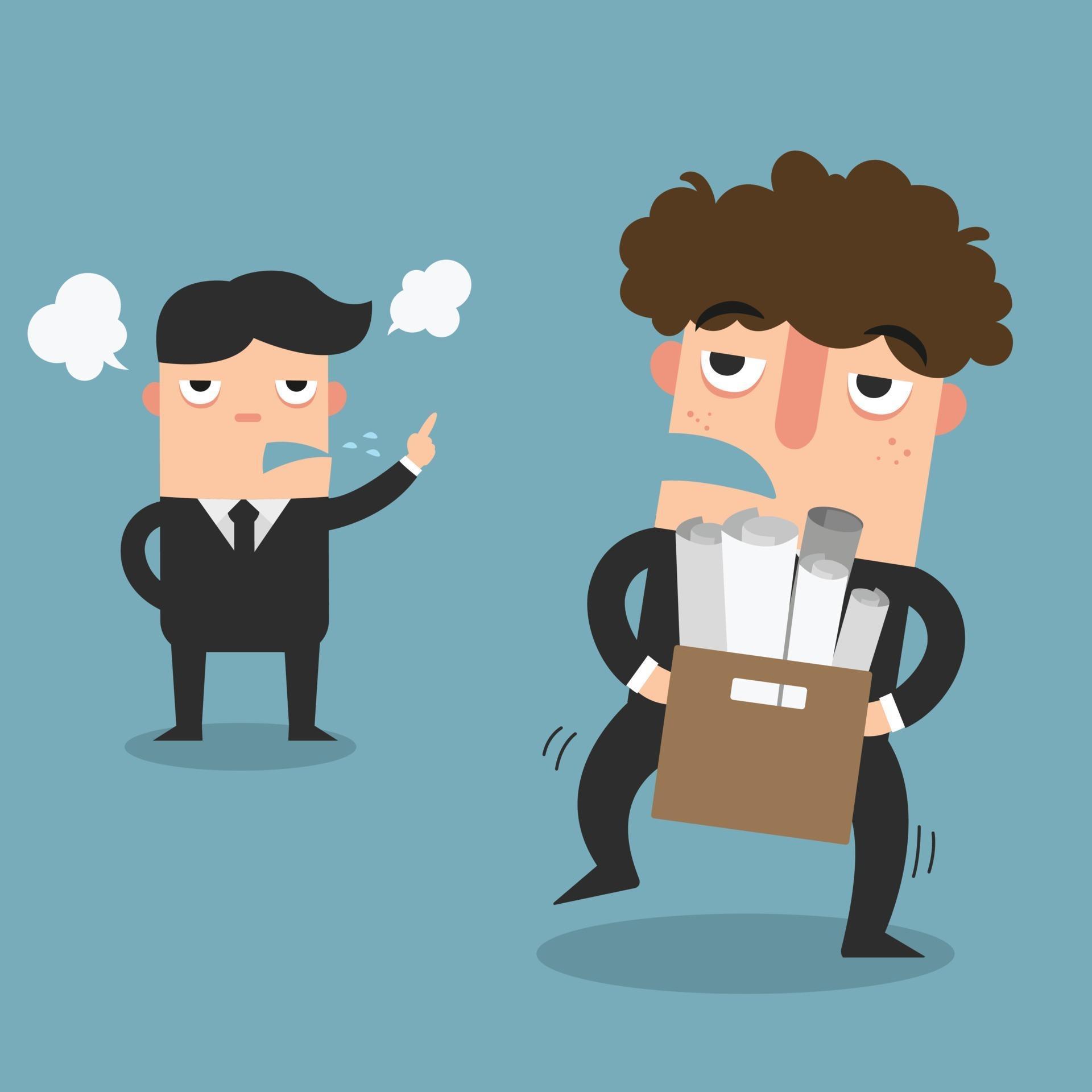 The Worker Was Forced To Lay Off From His Employer 3147430 Vector Art the-worker-was-forced-to-lay-off-from-his-employer-3147430-vector-art