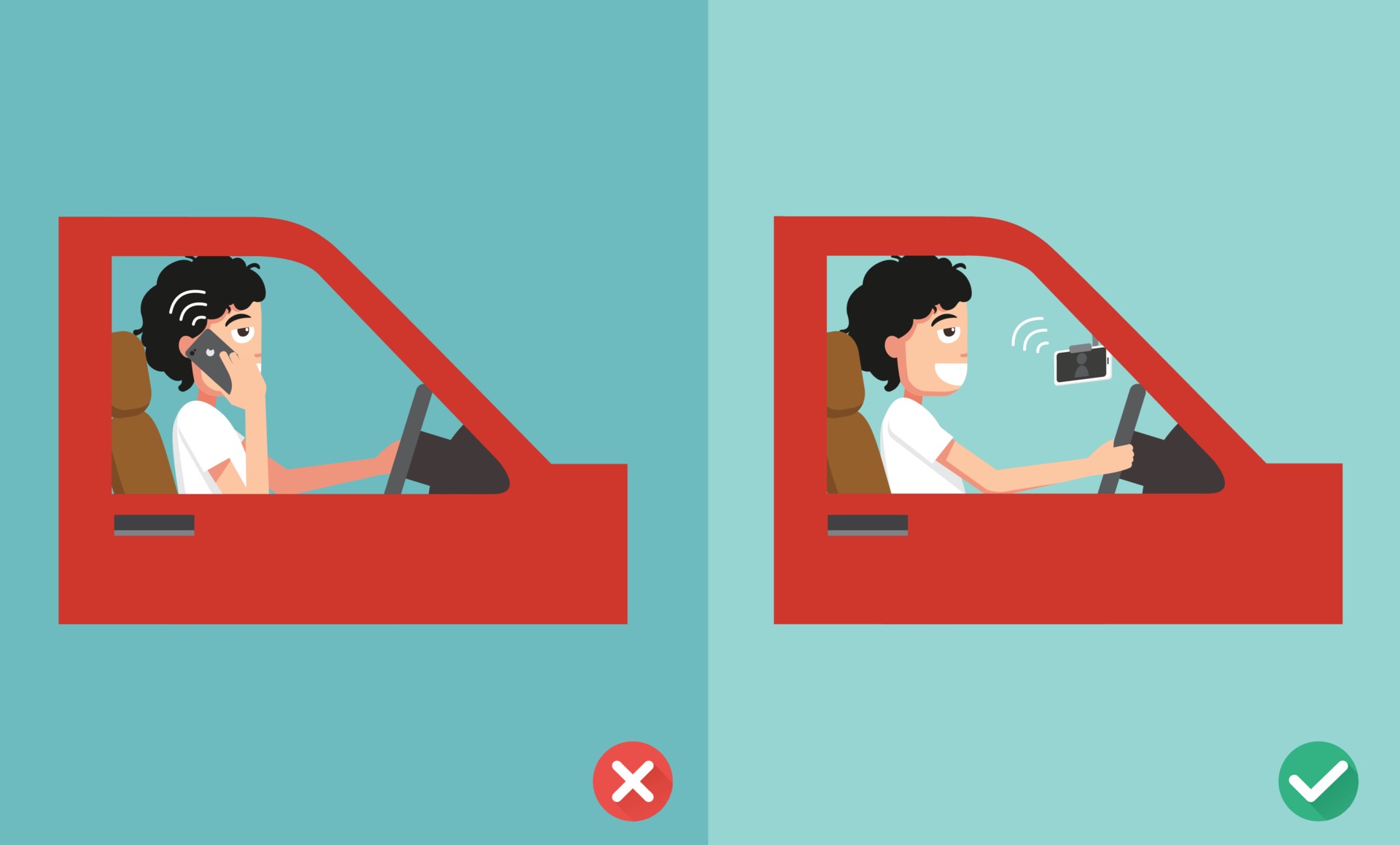 no cell phones - while driving 3147567 Vector Art at Vecteezy