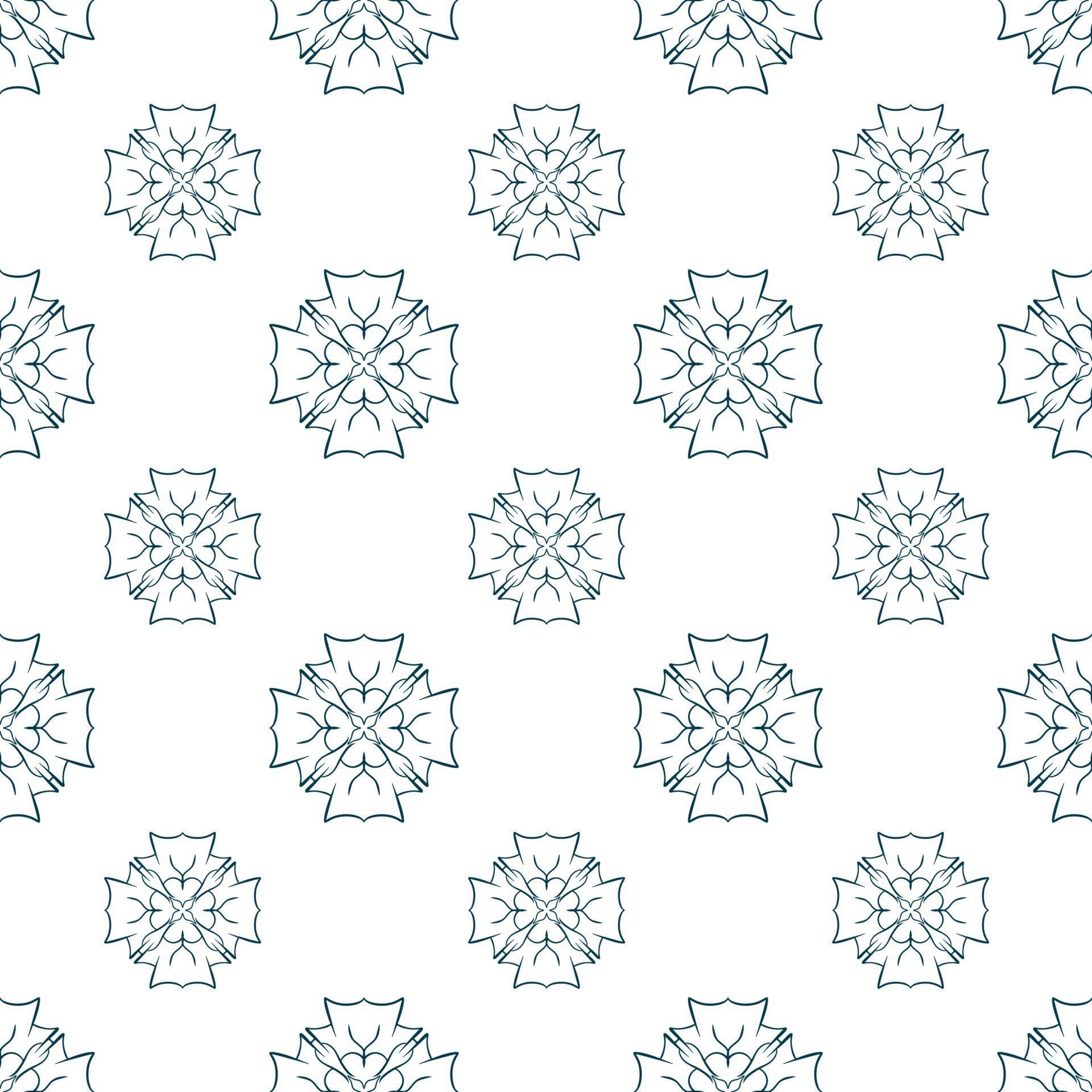 Hand drawn repeat pattern, seamless repeat pattern. 3147645 Vector Art ...