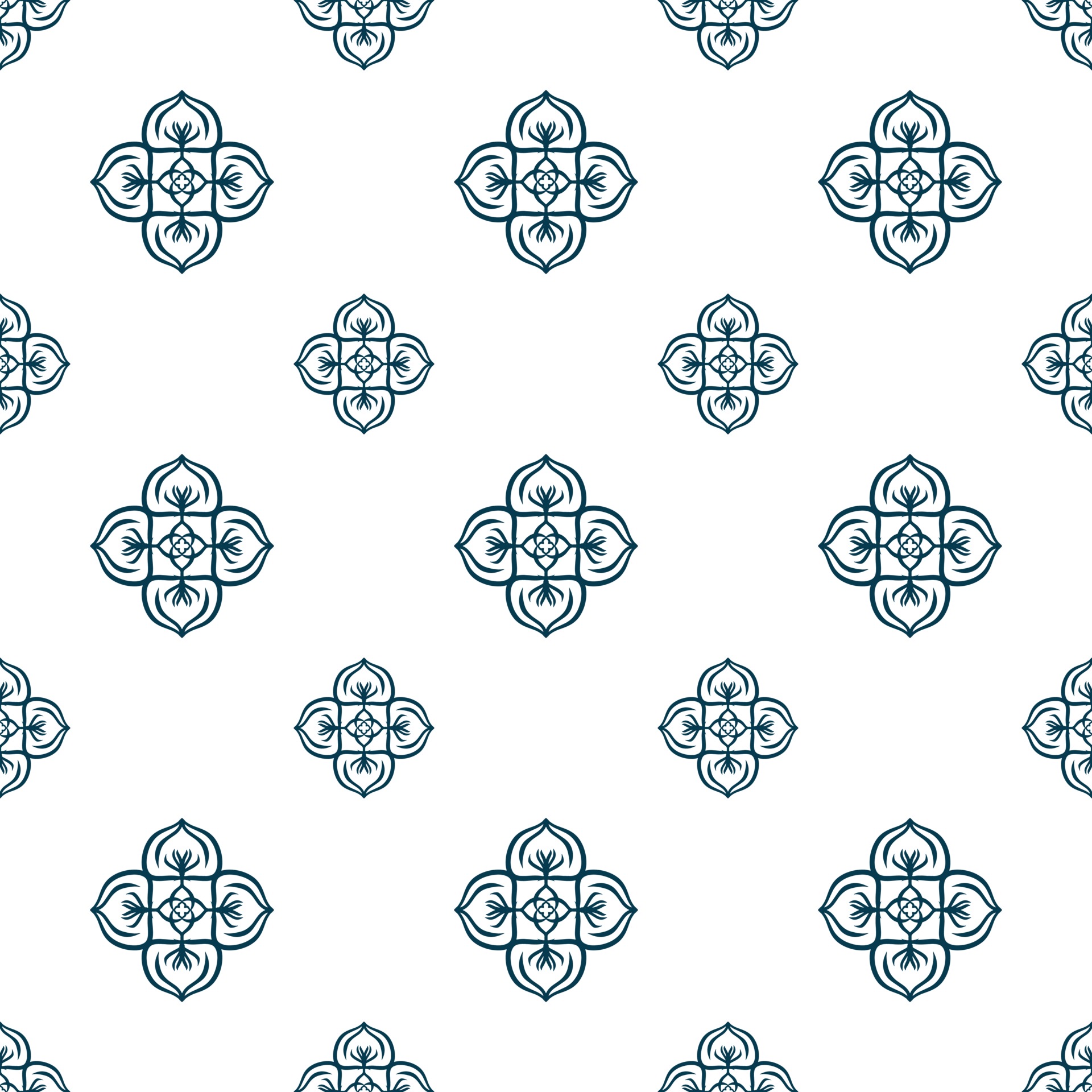 Hand drawn repeat pattern, seamless repeat pattern. 3147764 Vector Art ...