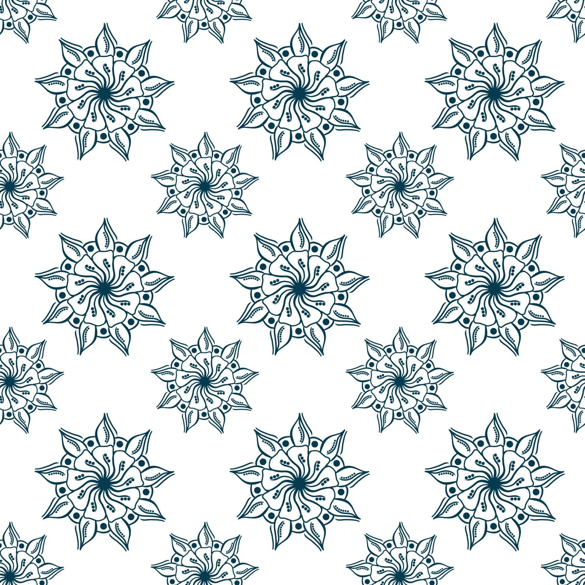 Hand drawn repeat pattern, seamless repeat pattern. 3147811 Vector Art ...