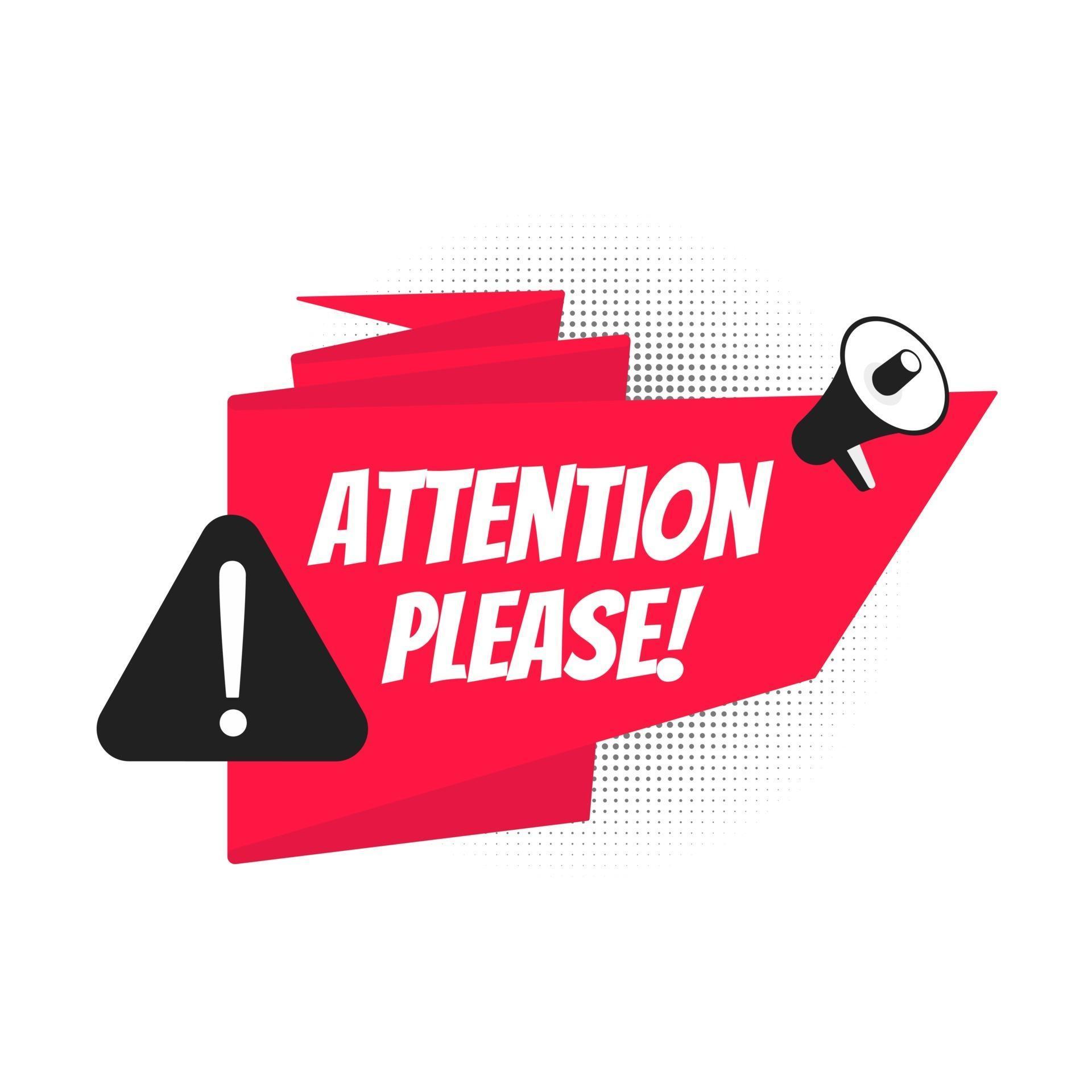 Big banner ribbon speech bubble with text attention please. 3150495 ... Big banner ribbon speech bubble with text attention please. 3150495 ...
