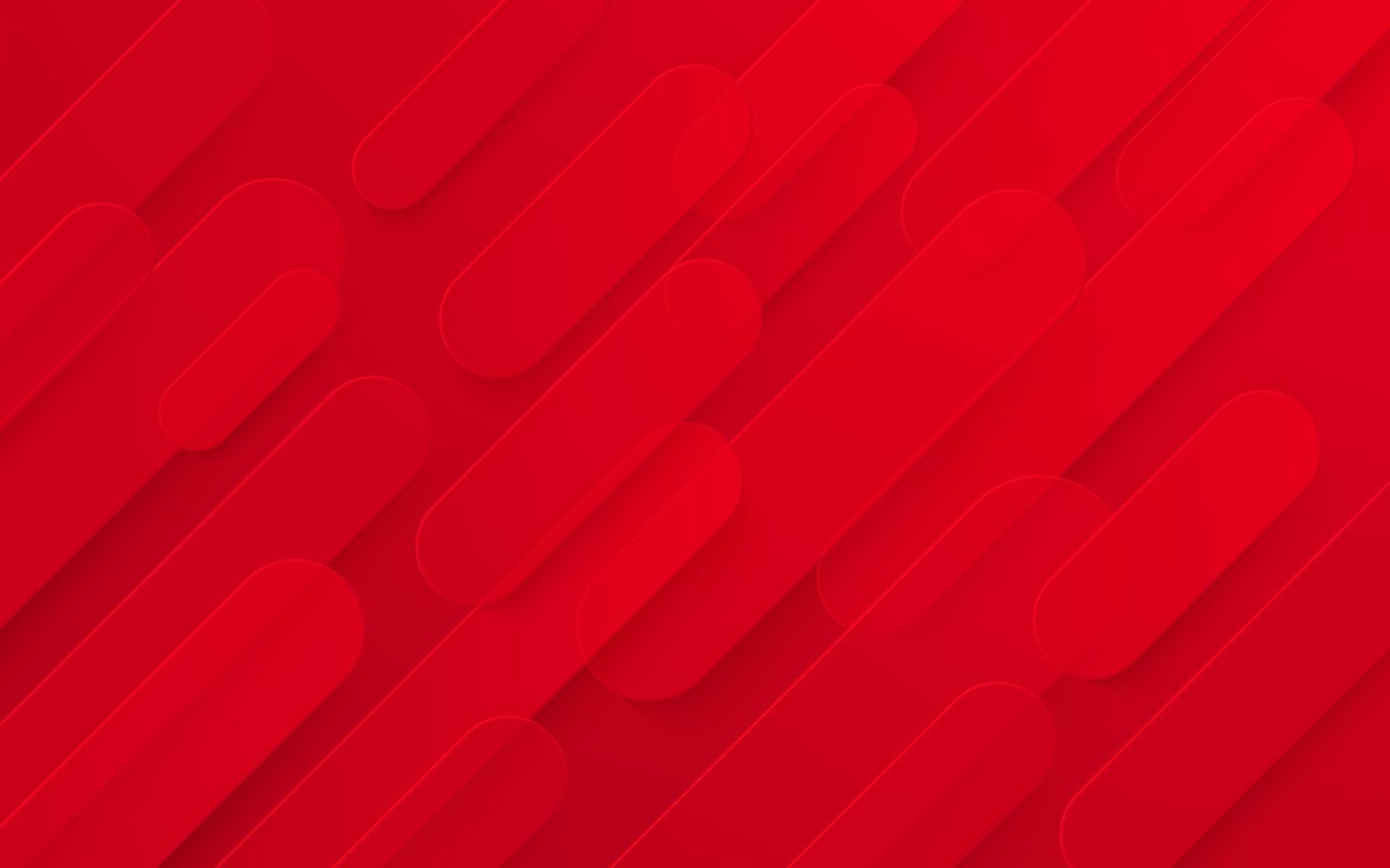 Dynamic Red Gradient Vibrant Color Round Diagonal Stripes Overlap