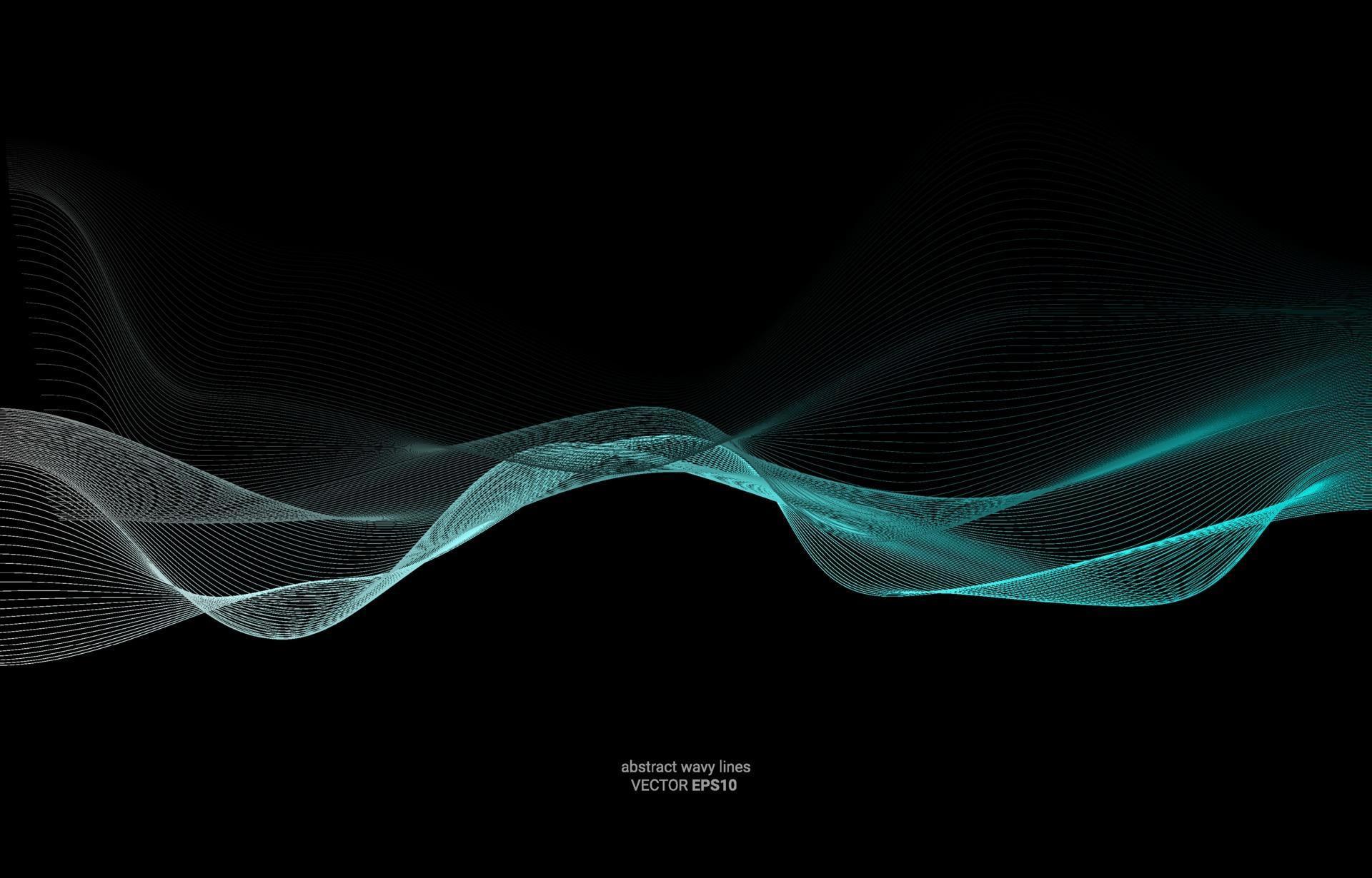 Abstract Wavy Lines Background Illustration Vector Image 3173853 Vector ...