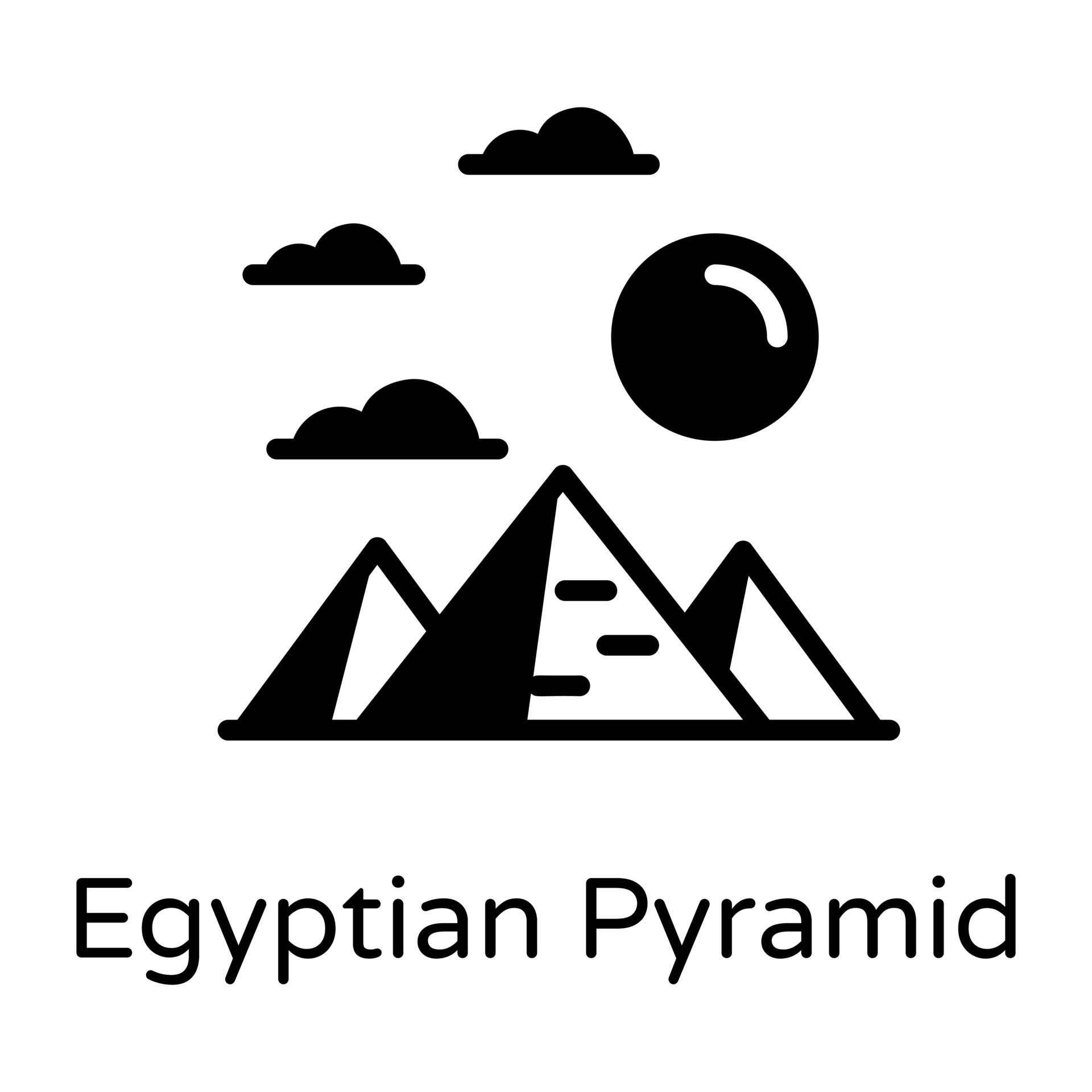 Giza Egyptian Pyramid 3175909 Vector Art at Vecteezy
