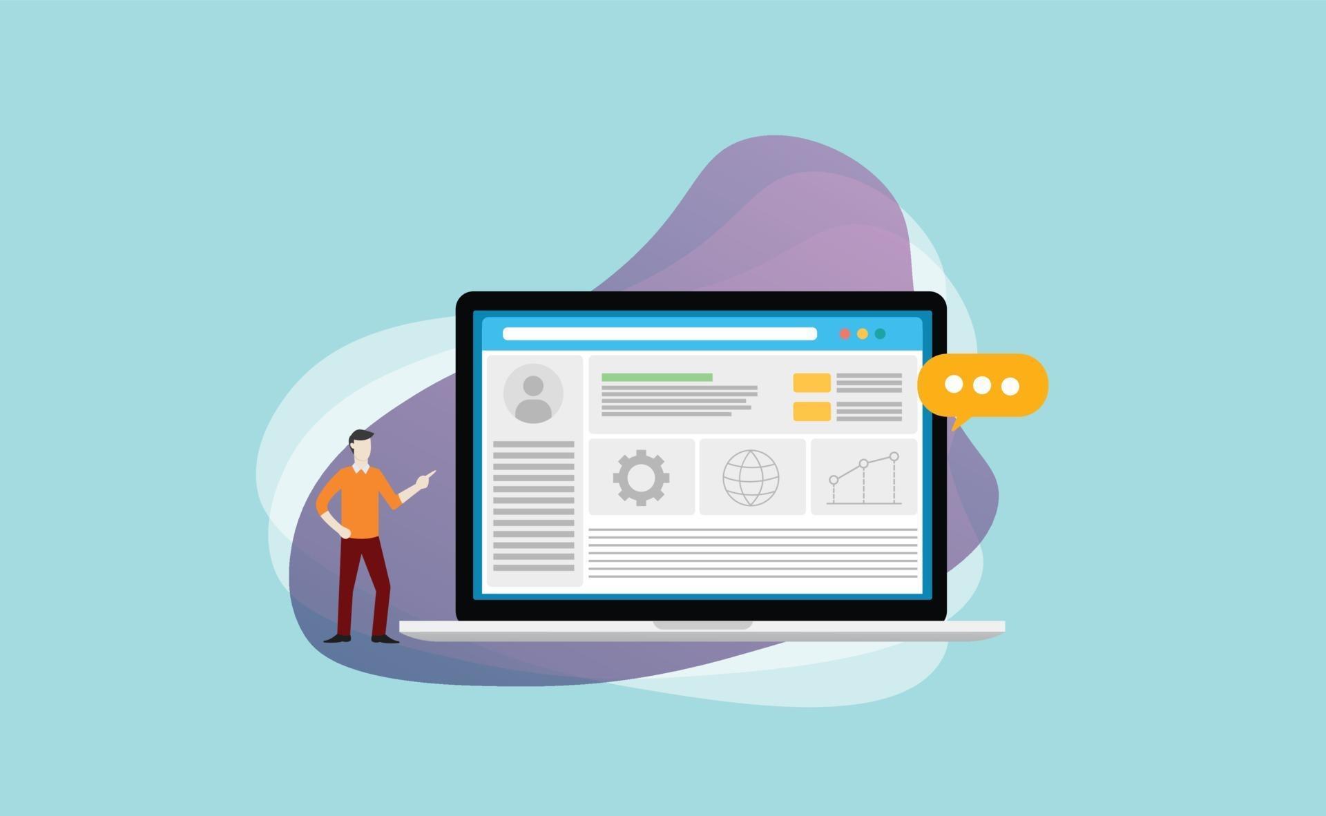 cms content management system admin template 3177469 Vector Art at Vecteezy