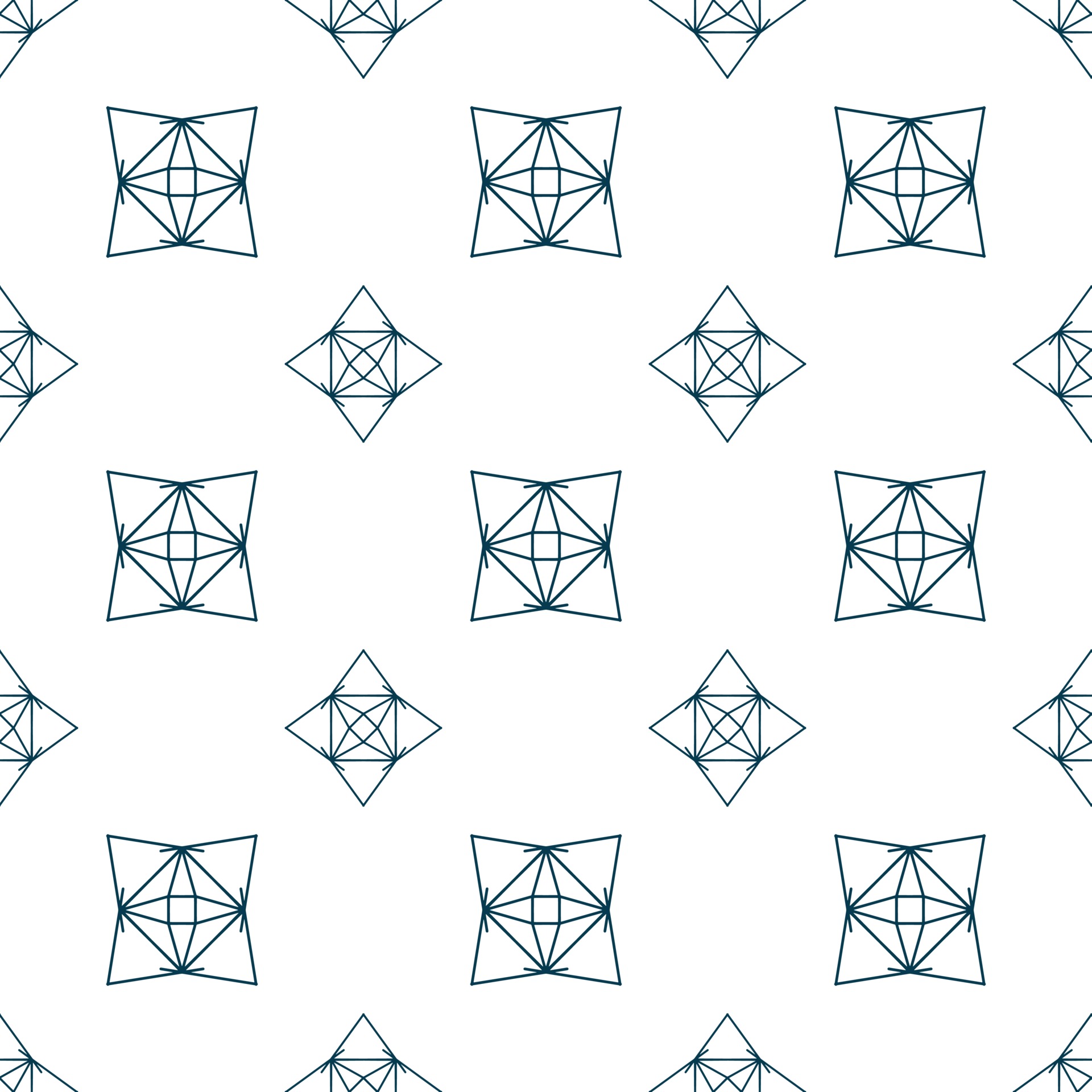 Hand drawn seamless repeat pattern in single color 3180776 Vector Art ...