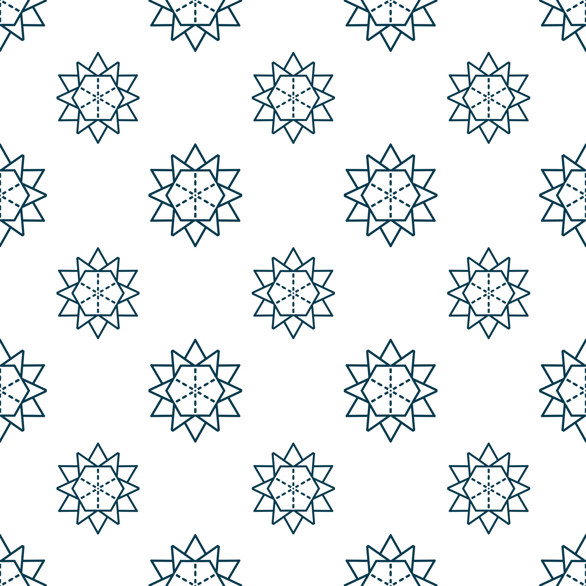 Hand drawn seamless repeat pattern in single color 3180787 Vector Art ...