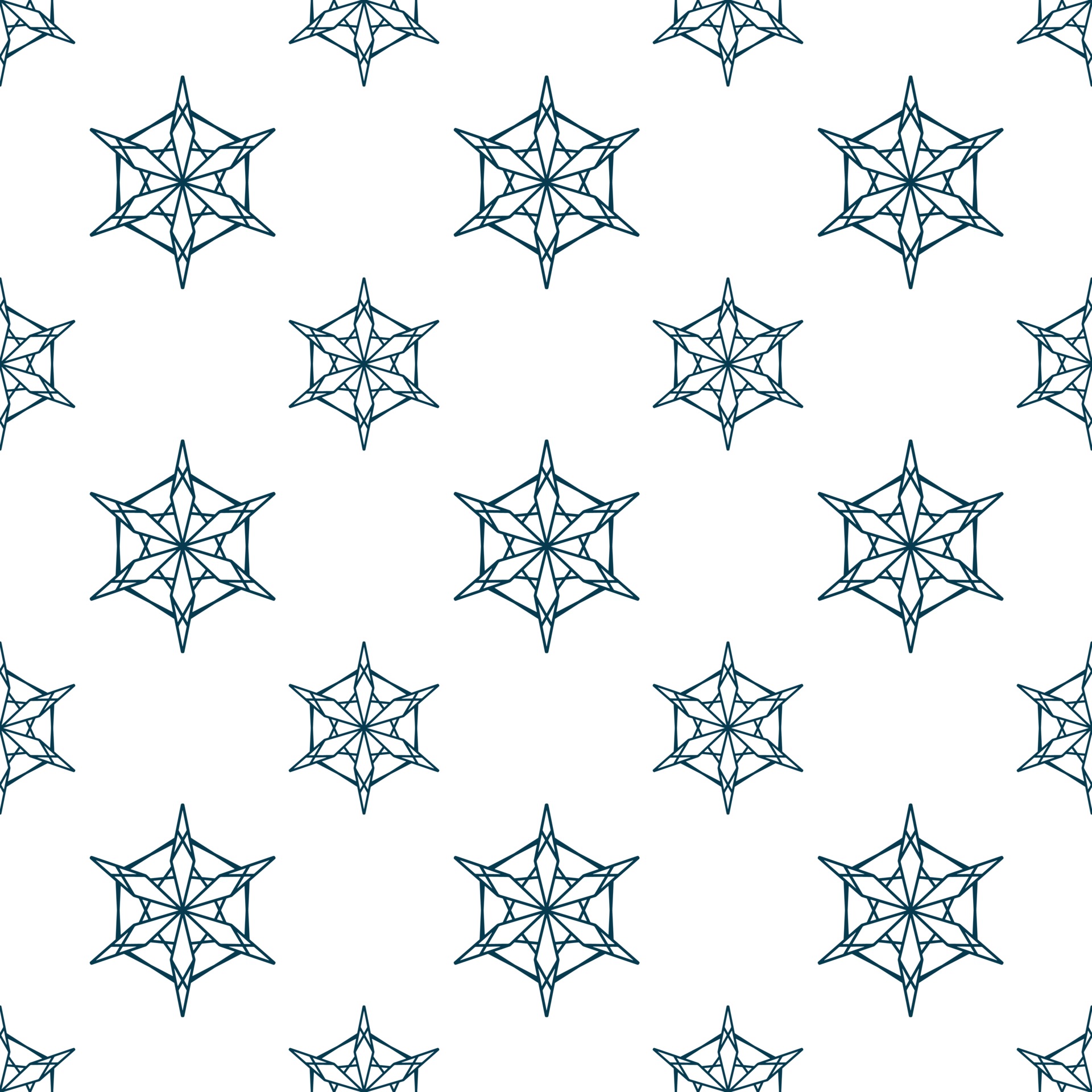 Hand drawn seamless repeat pattern in single color 3180790 Vector Art ...